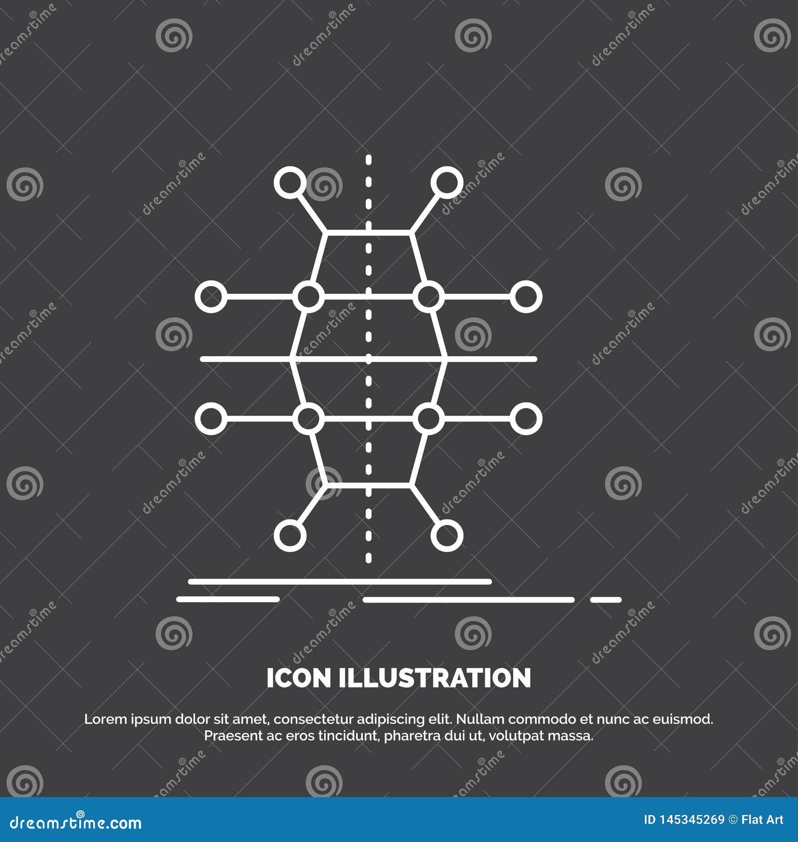 Distribution, Grid, Infrastructure, Network, Smart Icon. Line Vector ...