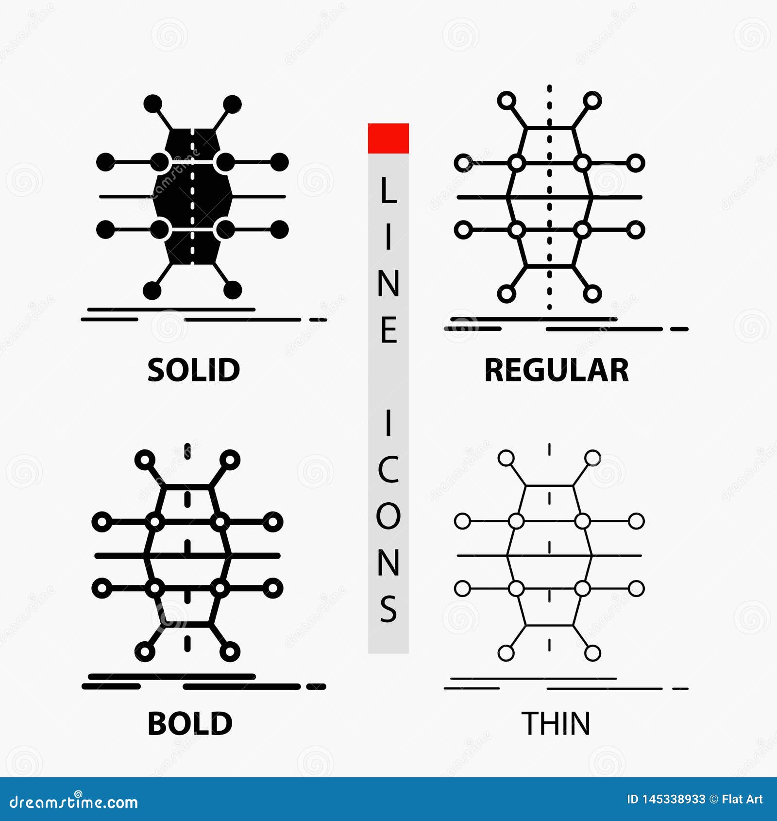 Distribution, Grid, Infrastructure, Network, Smart Icon in Thin ...