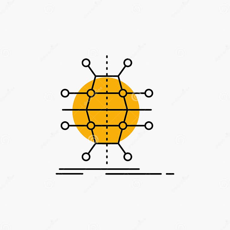 Distribution, Grid, Infrastructure, Network, Smart Line Icon Stock ...