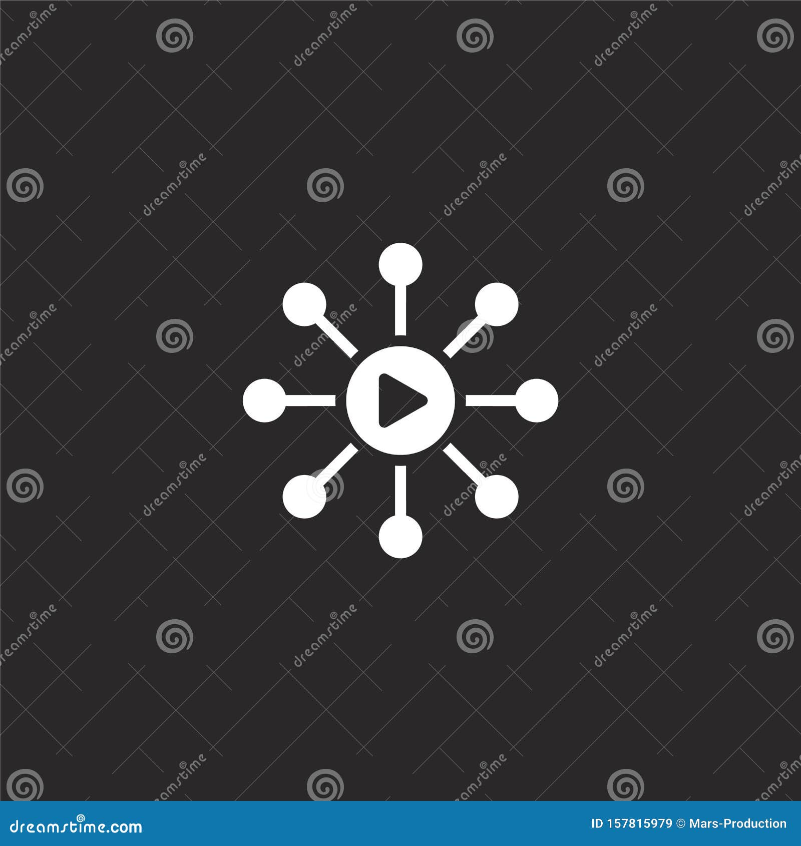 Distribution Icon. Filled Distribution Icon for Website Design and ...