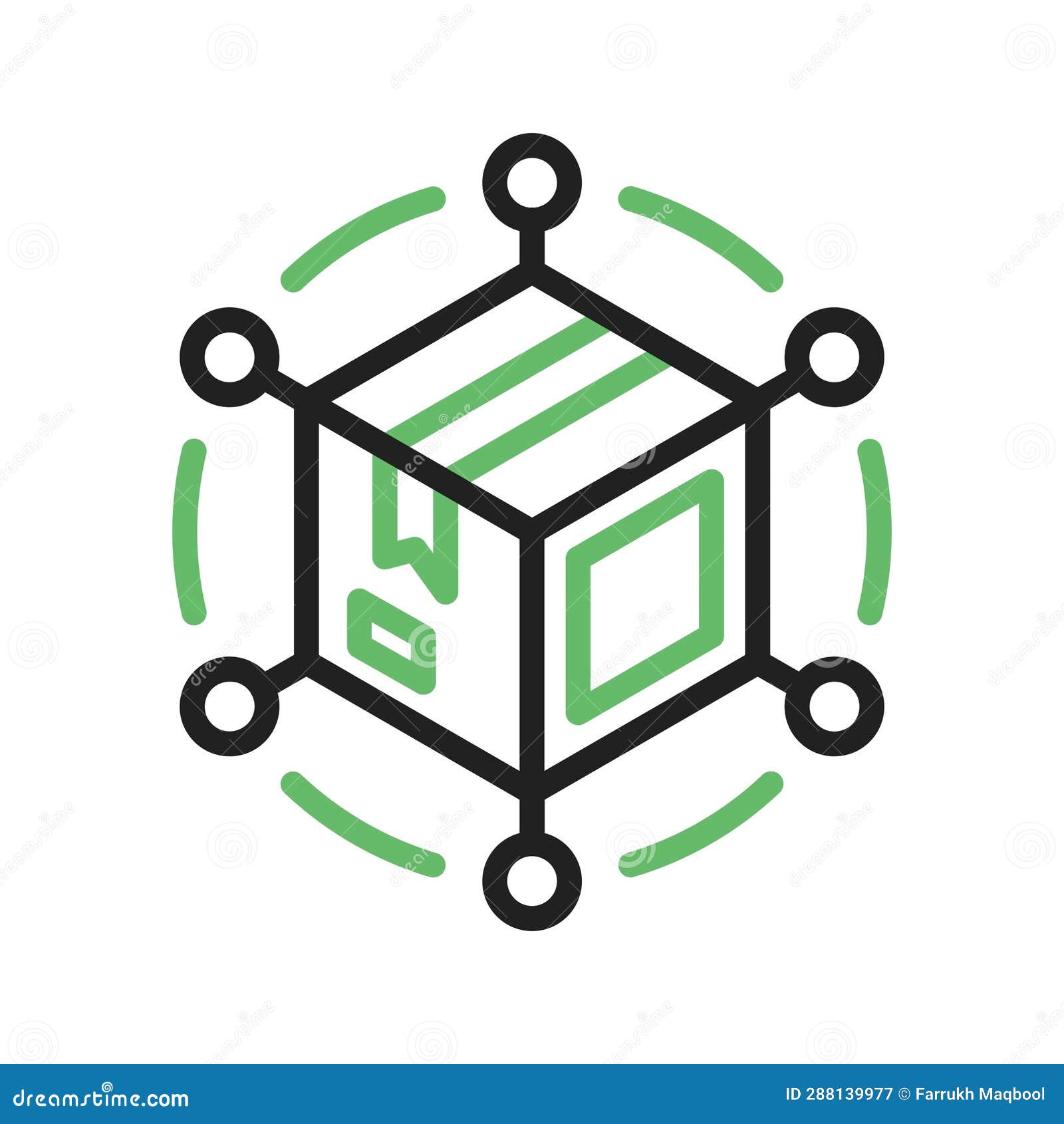 Distribution Icon Image. stock vector. Illustration of design - 288139977