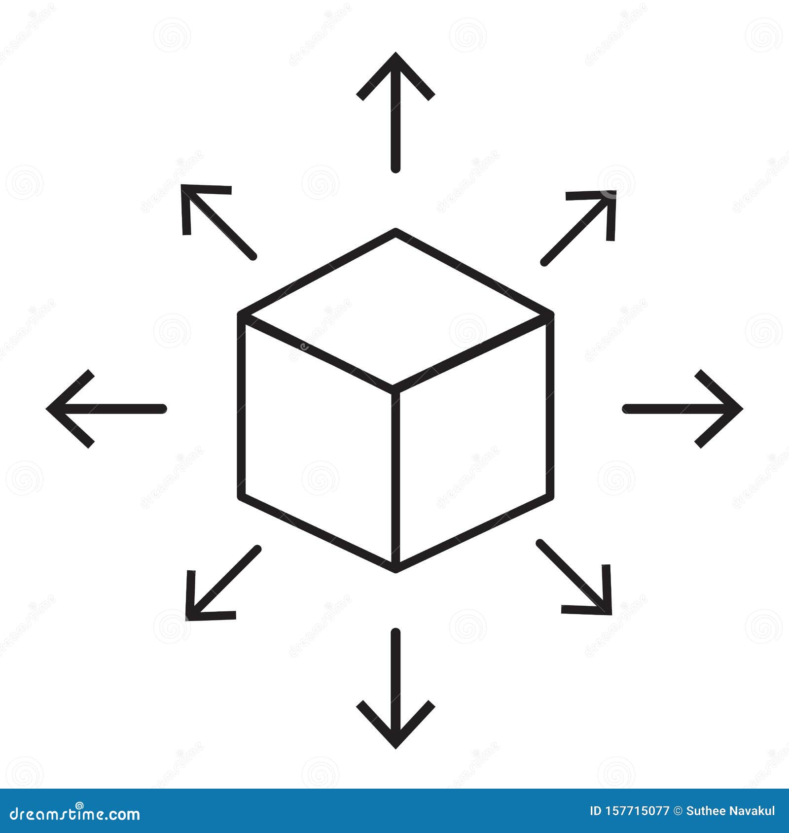 Distribution Icon on White Background. Flat Style. Distribution Box ...