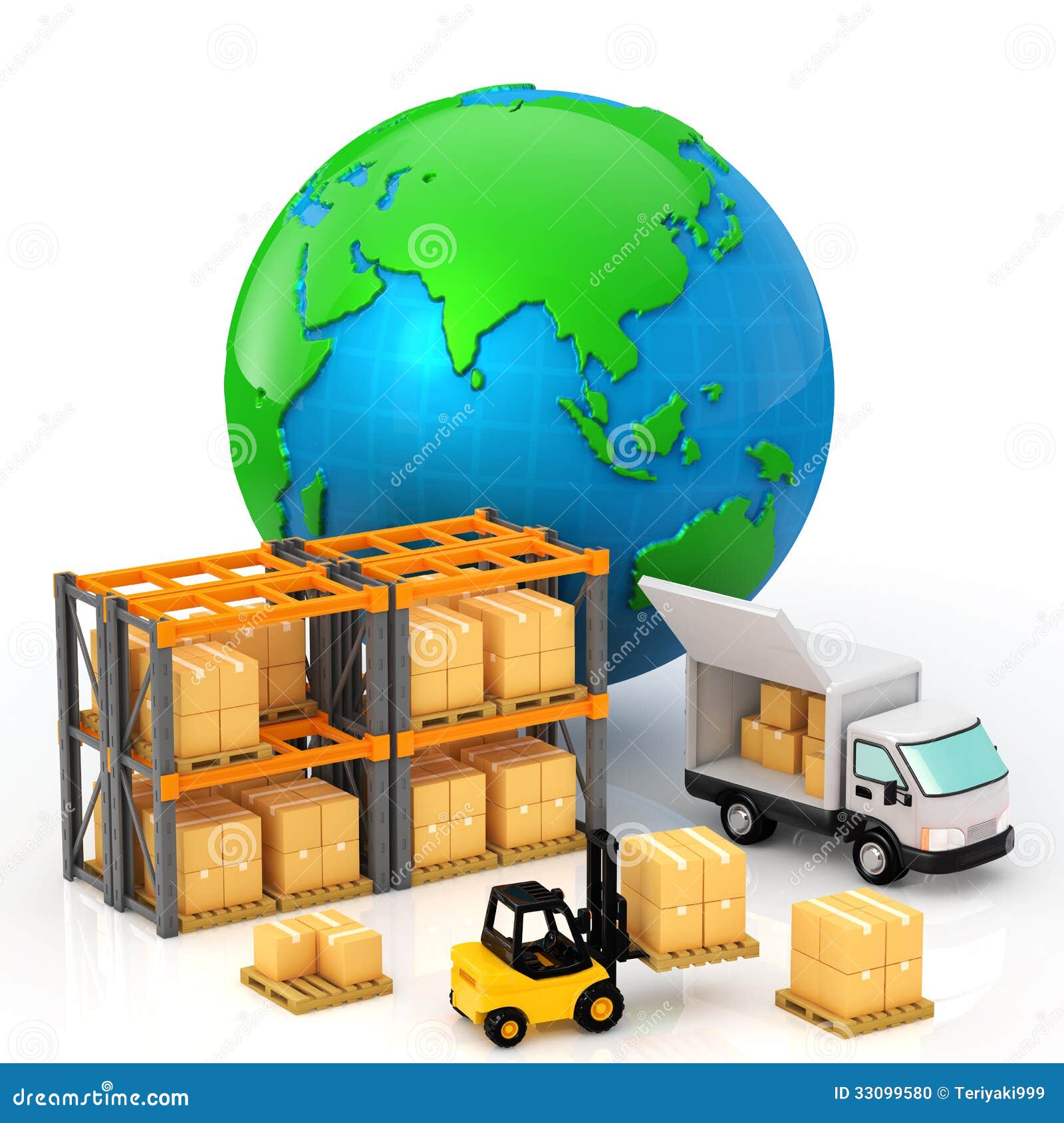 Distribution stock illustration. Illustration of service - 33099580