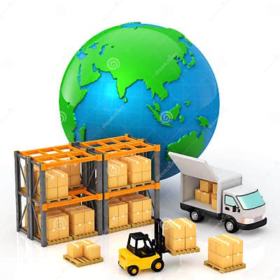 Distribution stock illustration. Illustration of service - 33099580