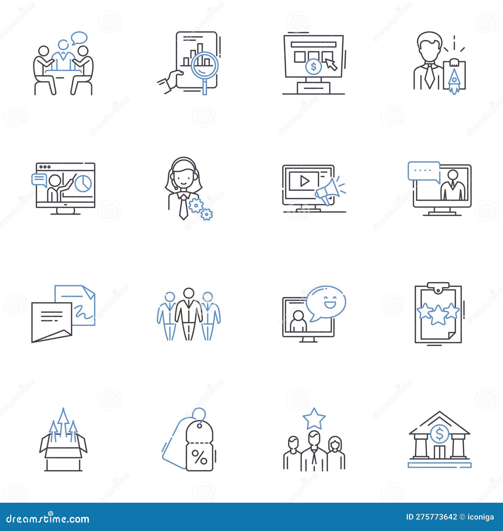 Distribution Launch Line Icons Collection. Rollout, Unveiling ...