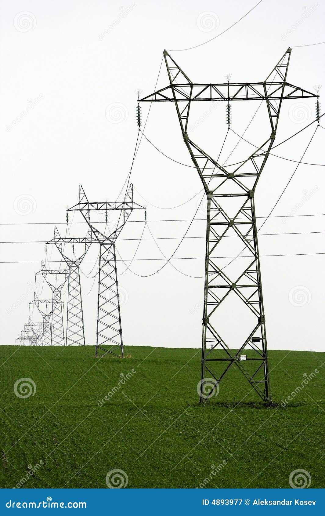 Distribution line stock image. Image of electric, gloaming - 4893977