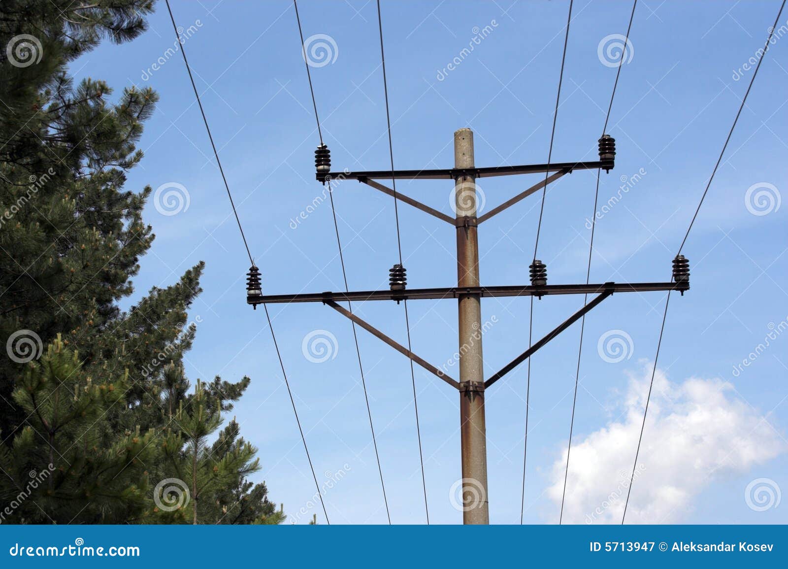 A distribution line stock image. Image of wires, distribution - 5713947