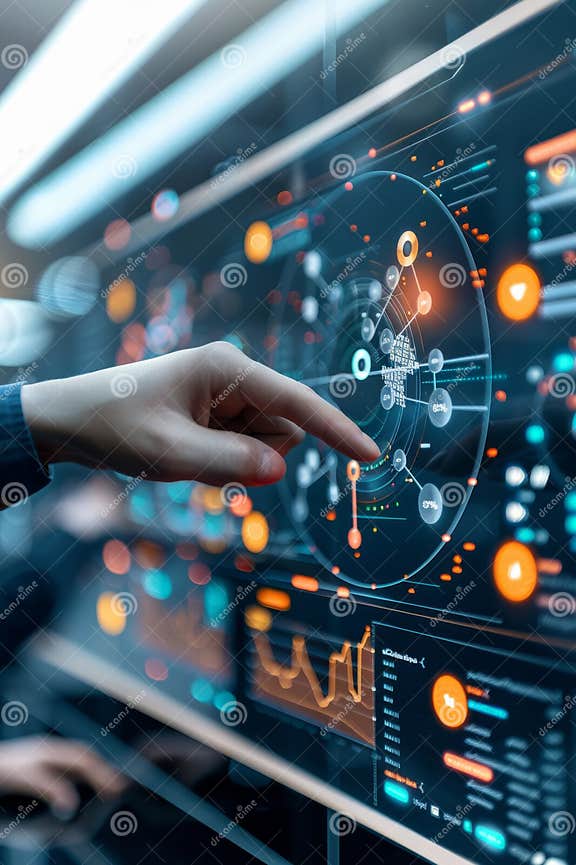 Distribution Network Analysis, Diverse Team Analyzing Data on Digital ...