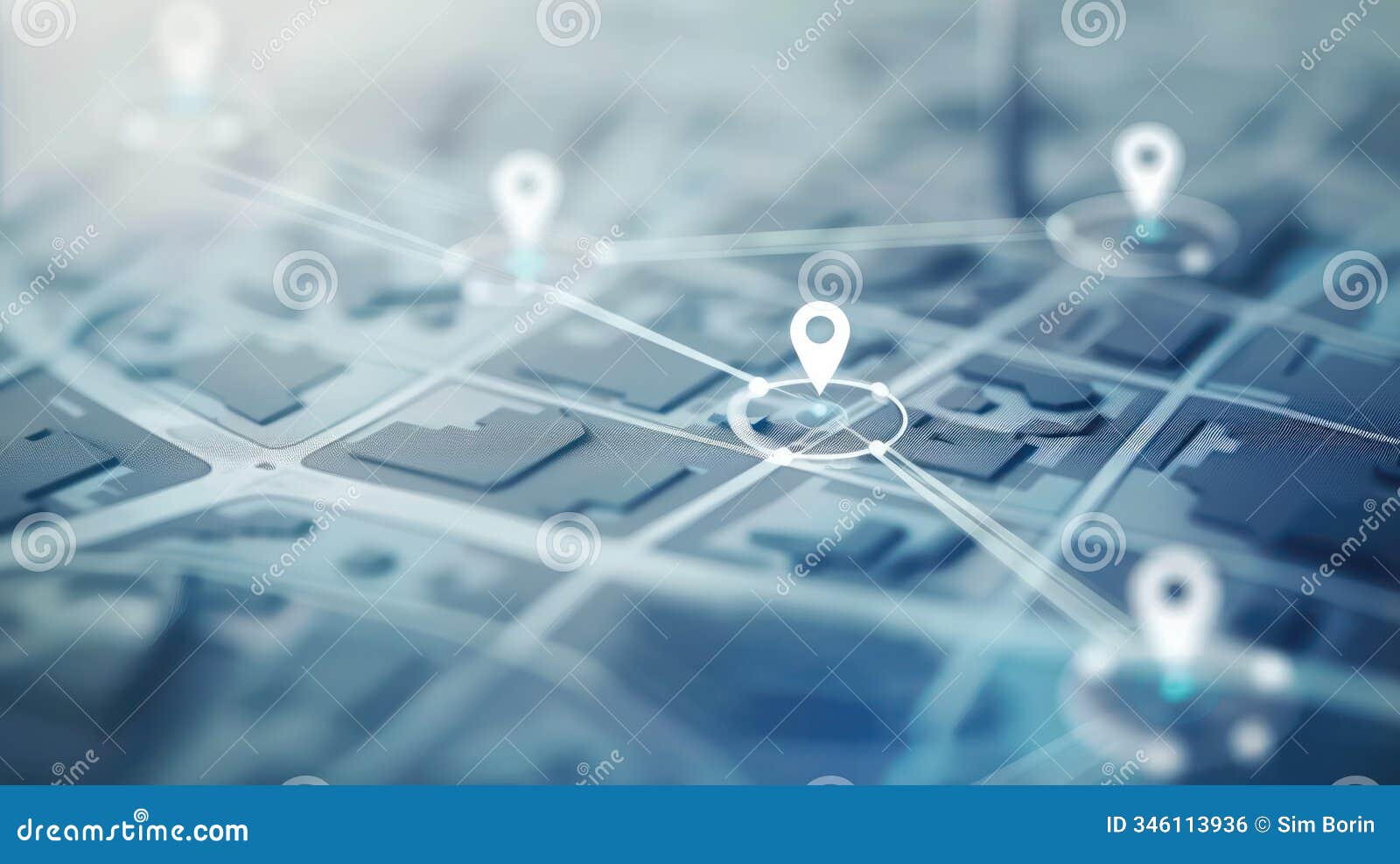 Distribution Network Map Showing Regional Hubs and Transportation Stock ...