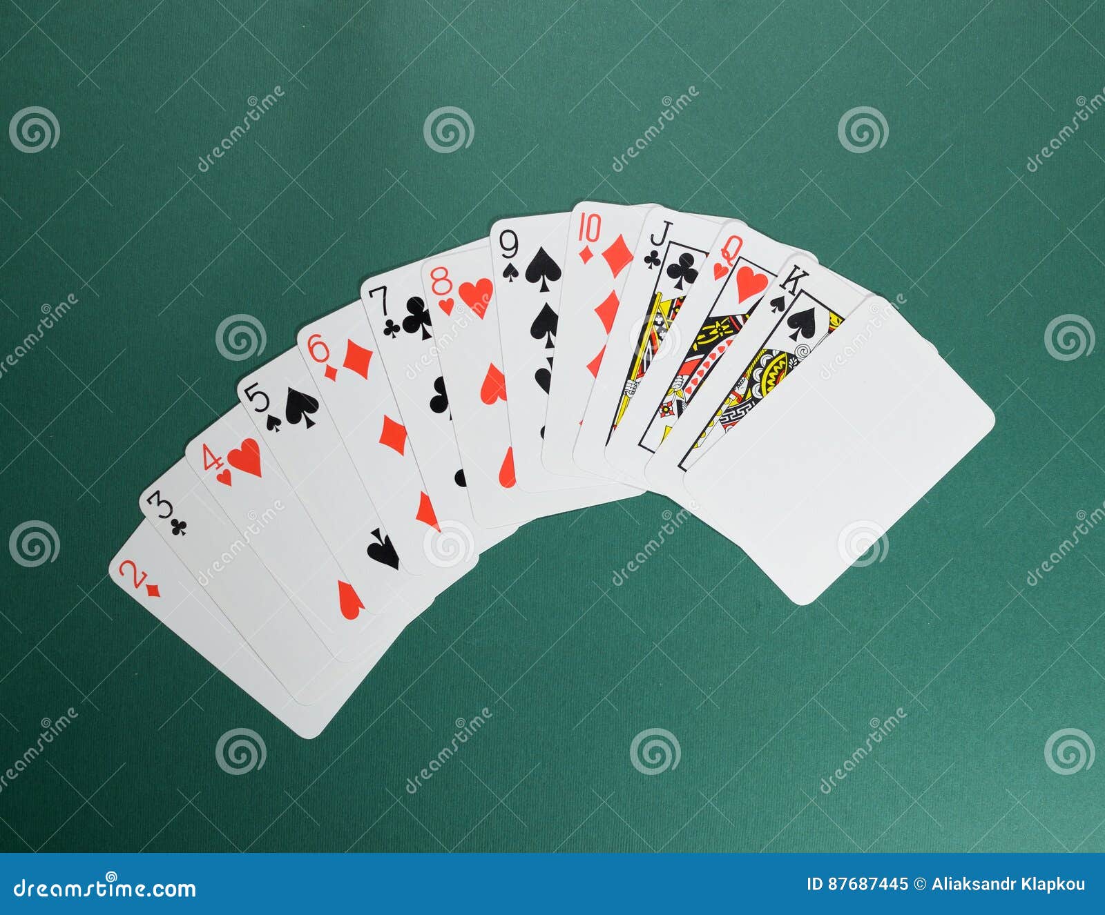 The Distribution of Playing Cards. Stock Image - Image of leisure ...