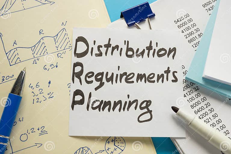 Distribution Requirements Planning DRP and Papers with Notes. Stock ...