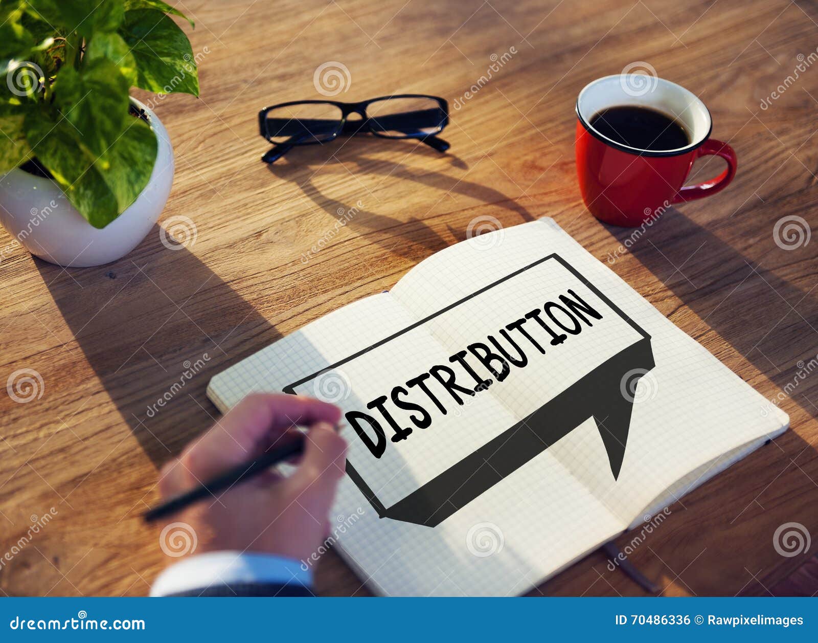 Distribution Sale Marketing Distributor Strategy Concept Stock Photo ...