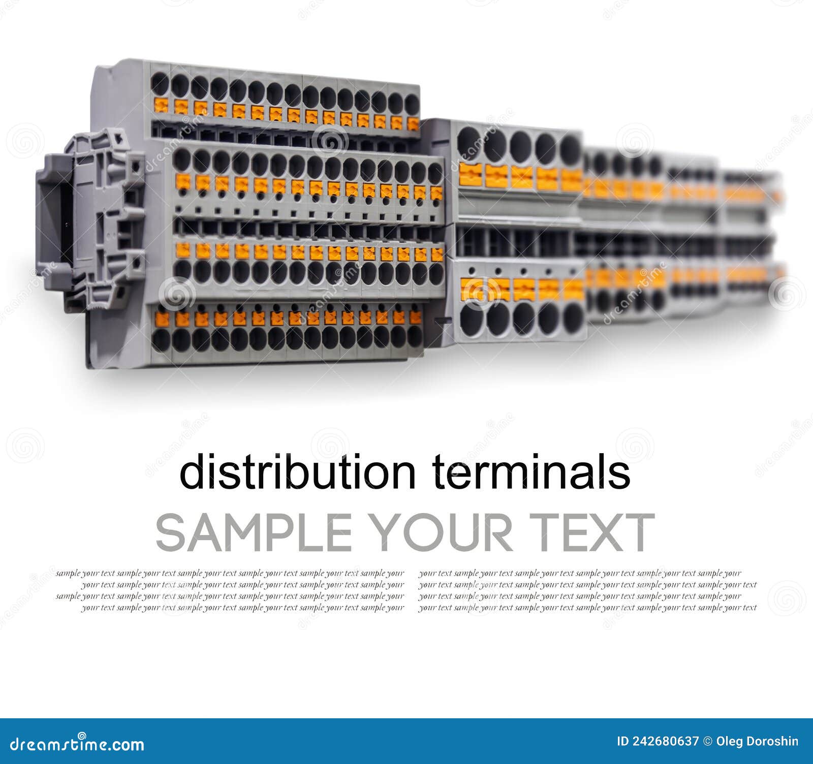 Distribution Terminals with Push-in Technology Isolated Stock Image ...