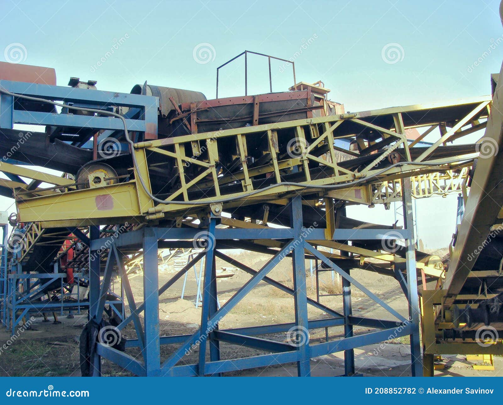 Distribution Unit As Part of the Conveyor Line of the Metallurgical ...