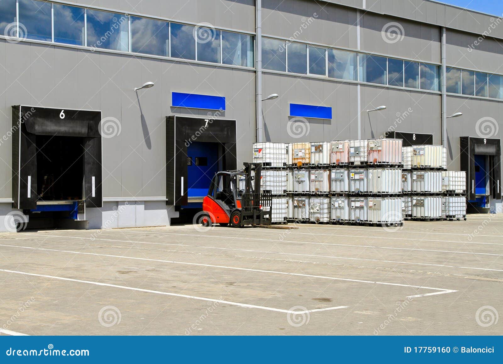 Distribution warehouse stock photo. Image of gate, cargo - 17759160