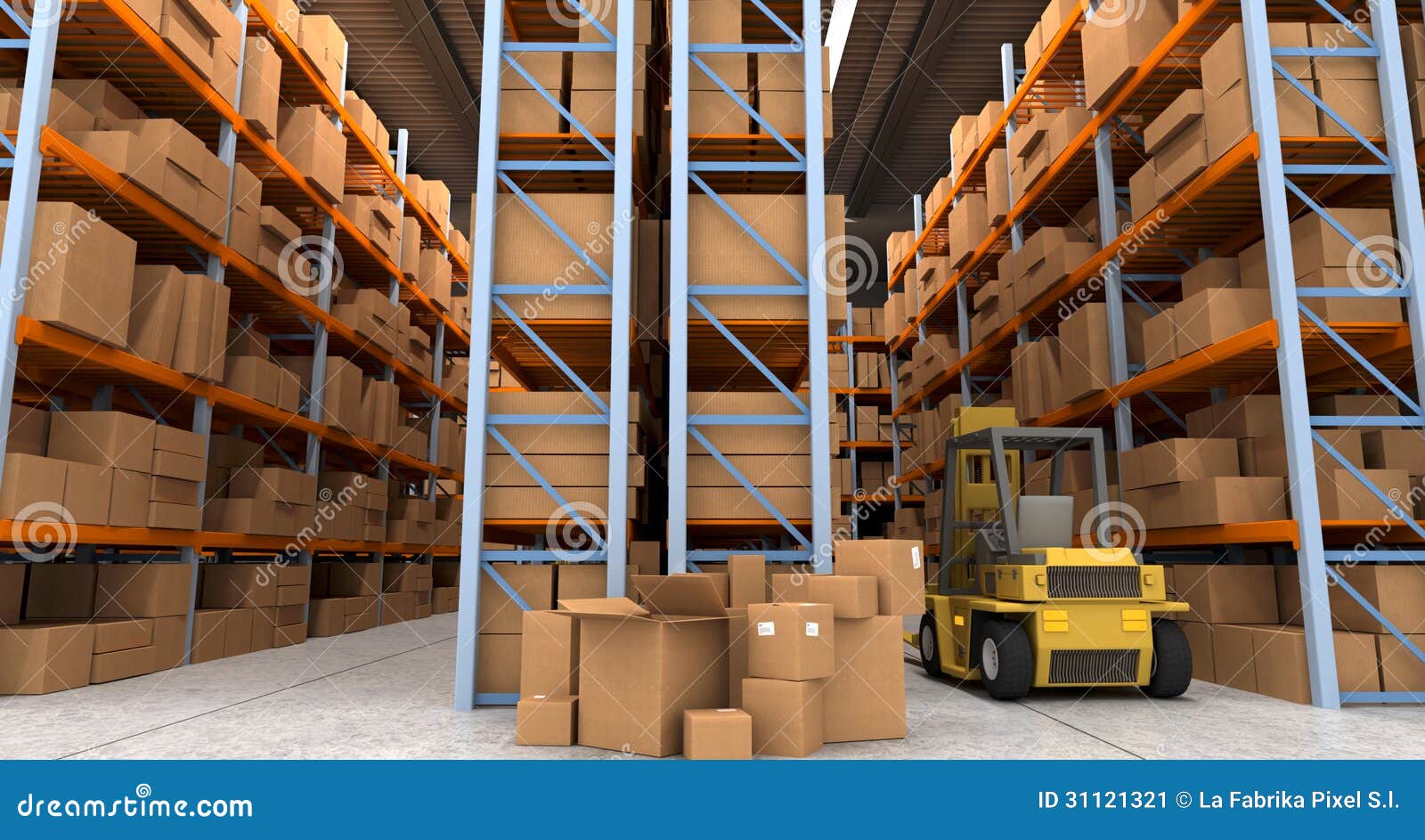 Distribution warehouse stock image. Image of cargo, crate - 31121321