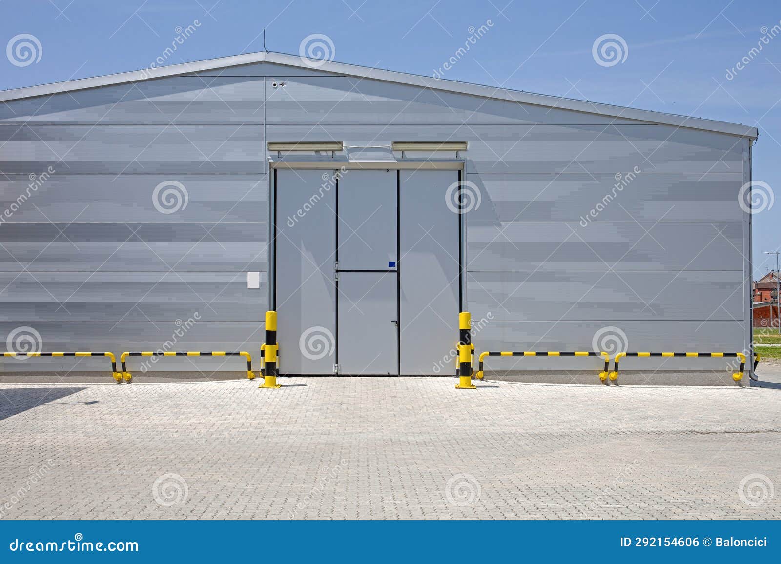 Distribution Warehouse Door Stock Photo - Image of safety, distribution ...