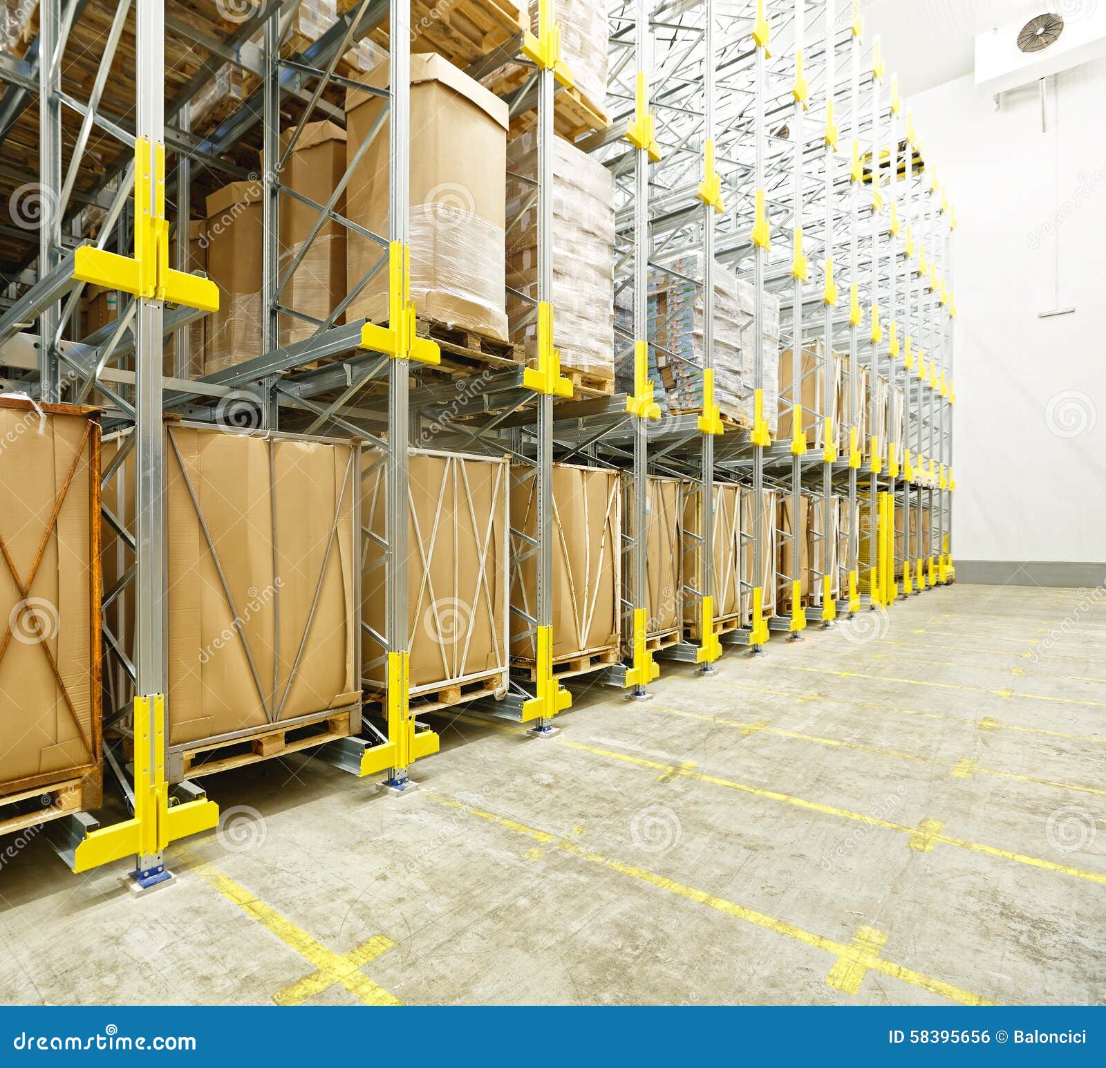 Distribution Warehouse stock photo. Image of system, robotic - 58395656
