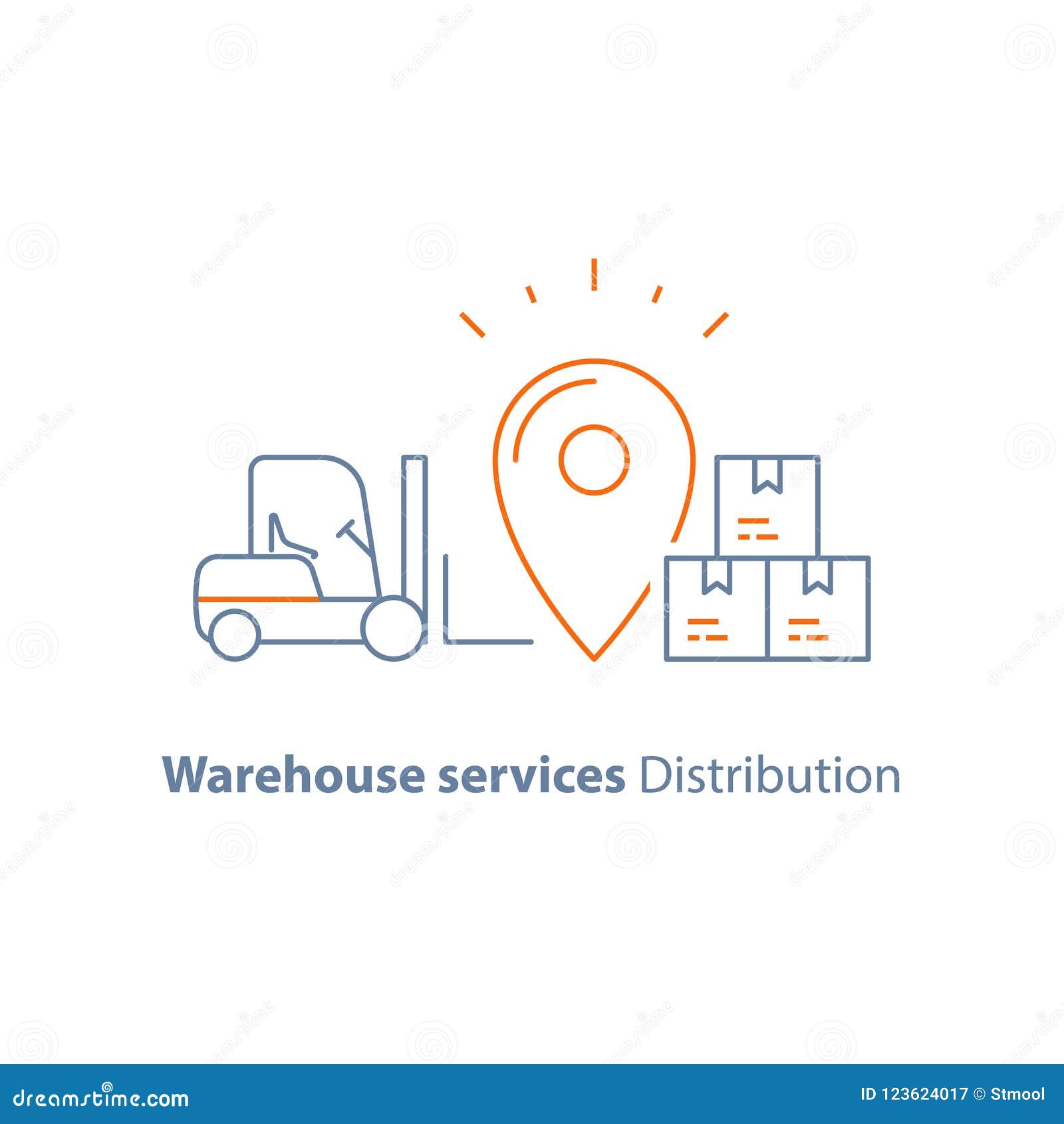 Distribution Warehouse, Supply Storage Service, Logistics Company, Fork ...
