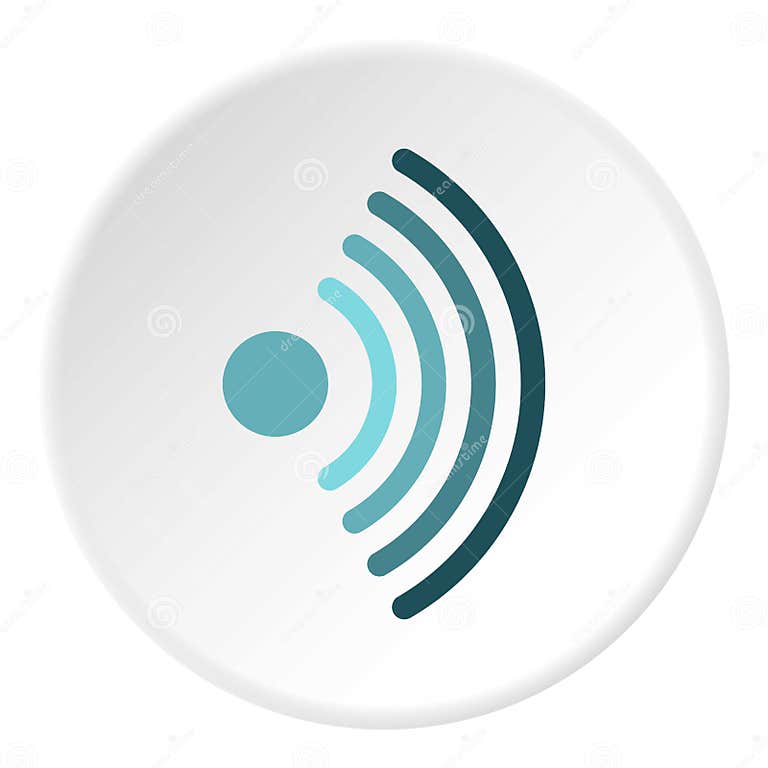 Distribution of Wi-fi Icon Circle Stock Vector - Illustration of ...