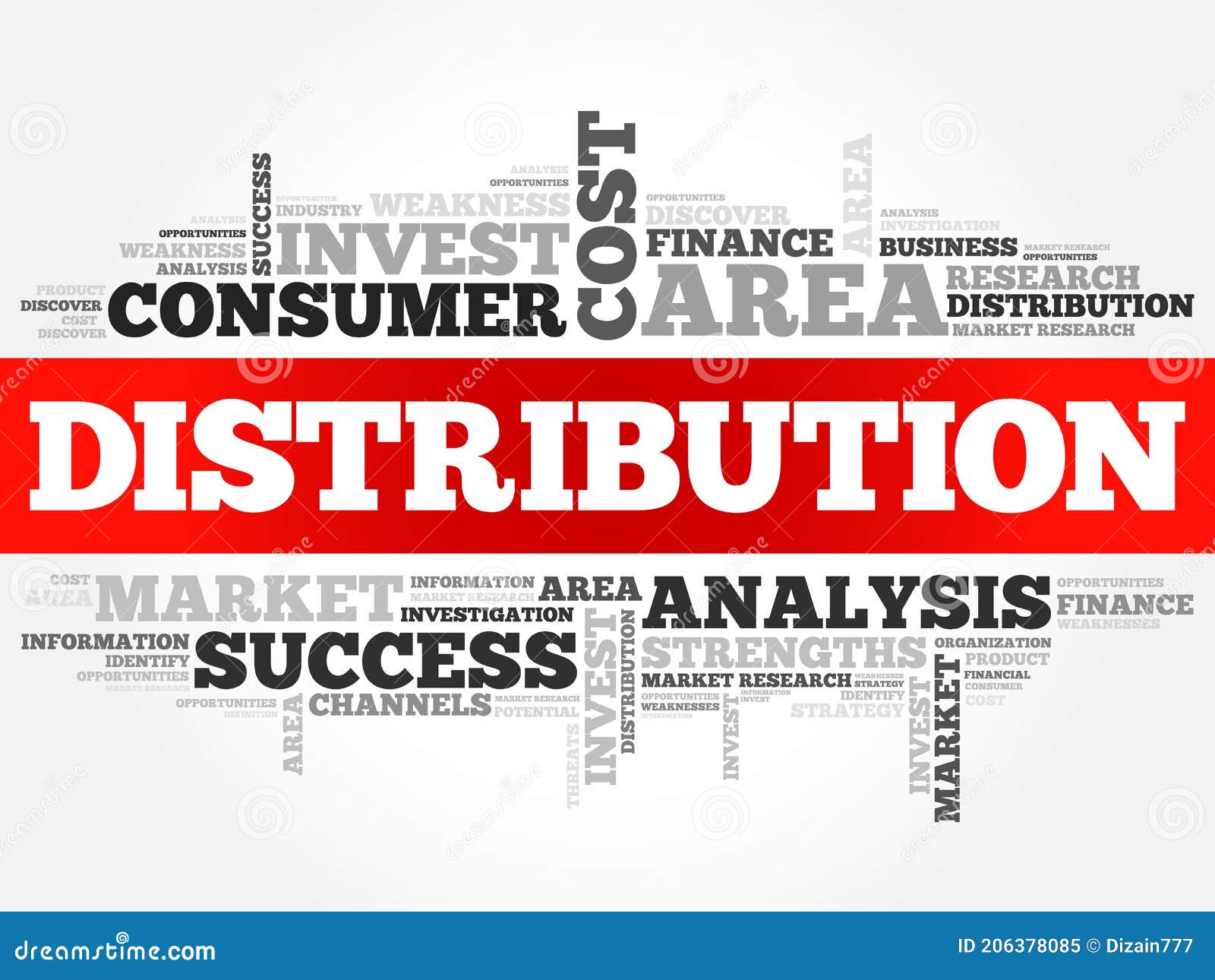 Distribution word cloud stock illustration. Illustration of landing ...