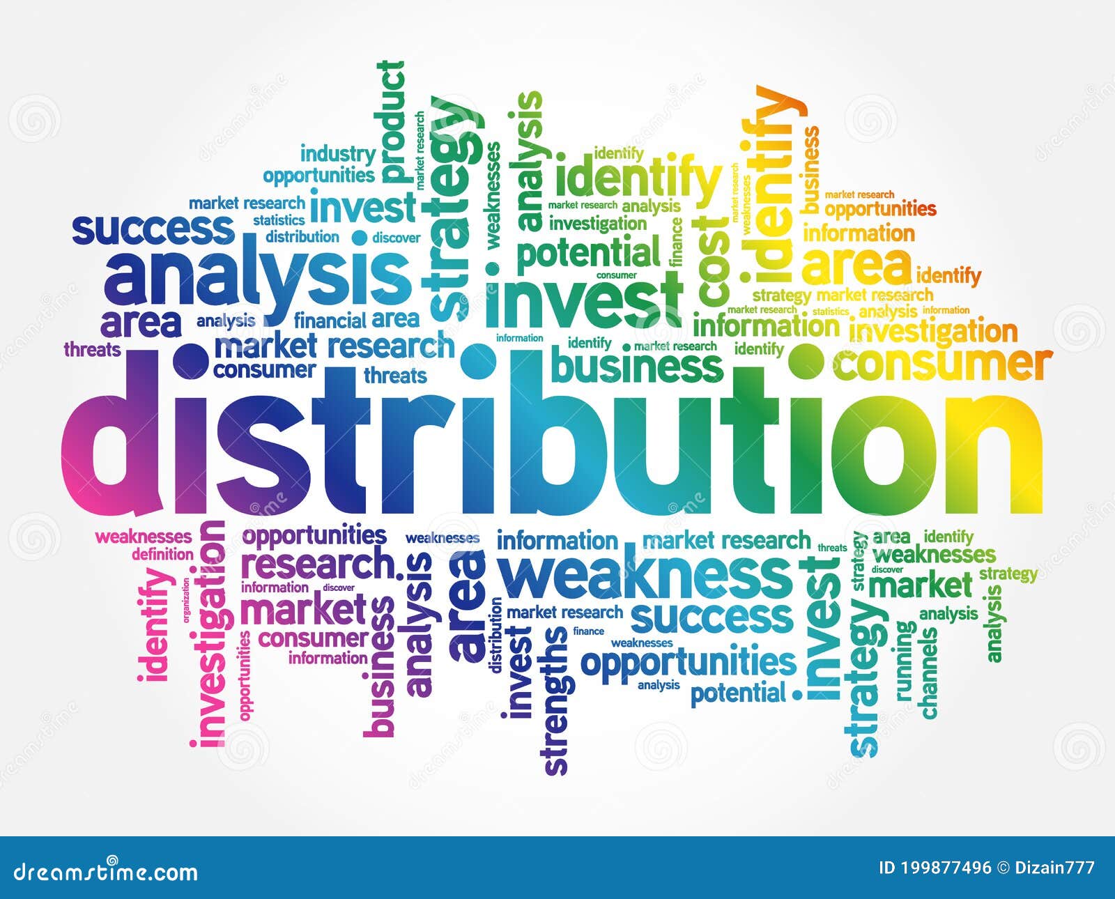 Distribution Word Cloud Collage Stock Illustration - Illustration of ...