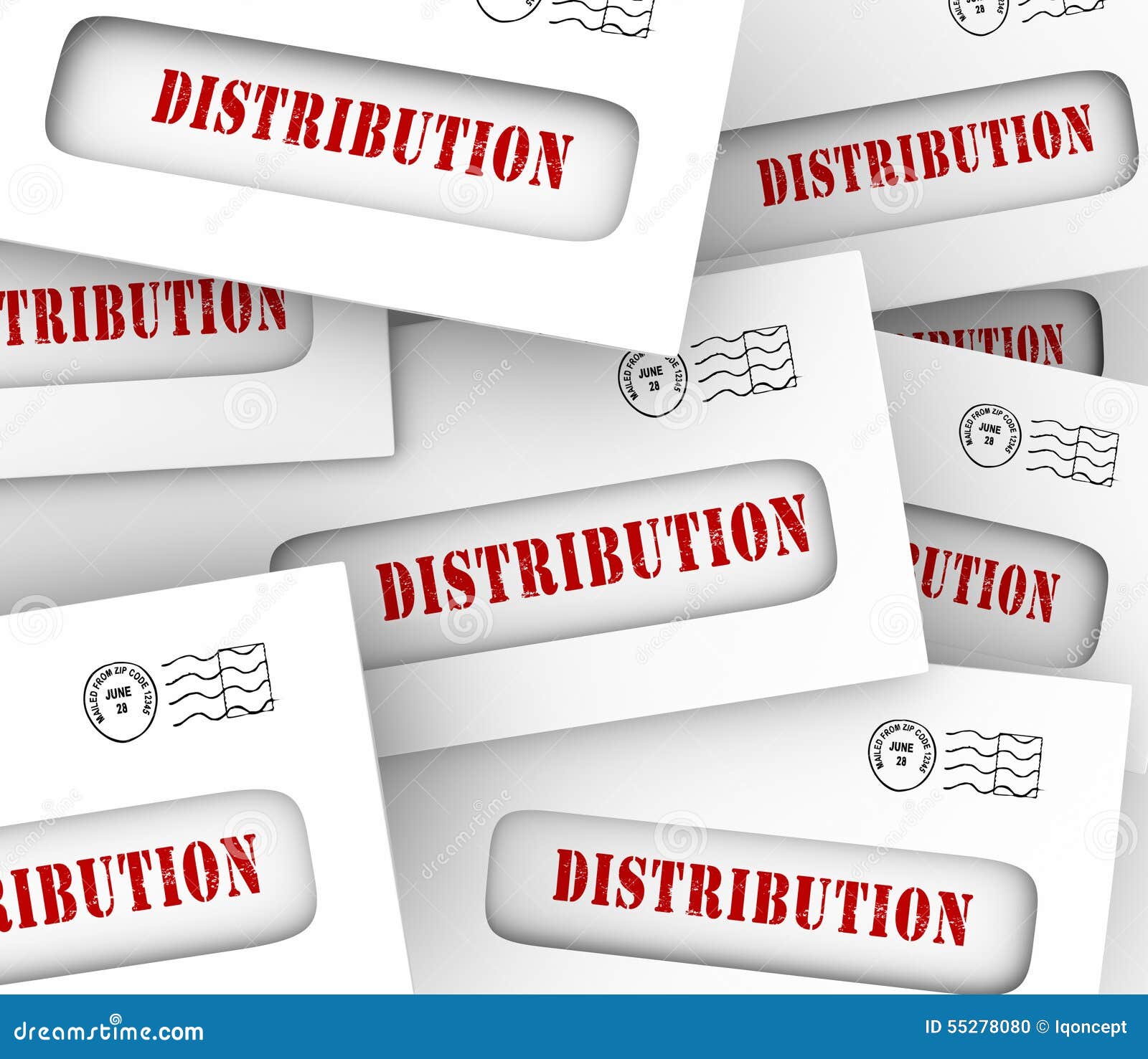 Distribution Word Envelopes Sending Sharing Money Circulation Stock ...