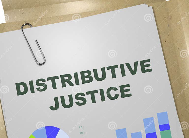 DISTRIBUTIVE JUSTICE Concept Stock Illustration - Illustration of ...
