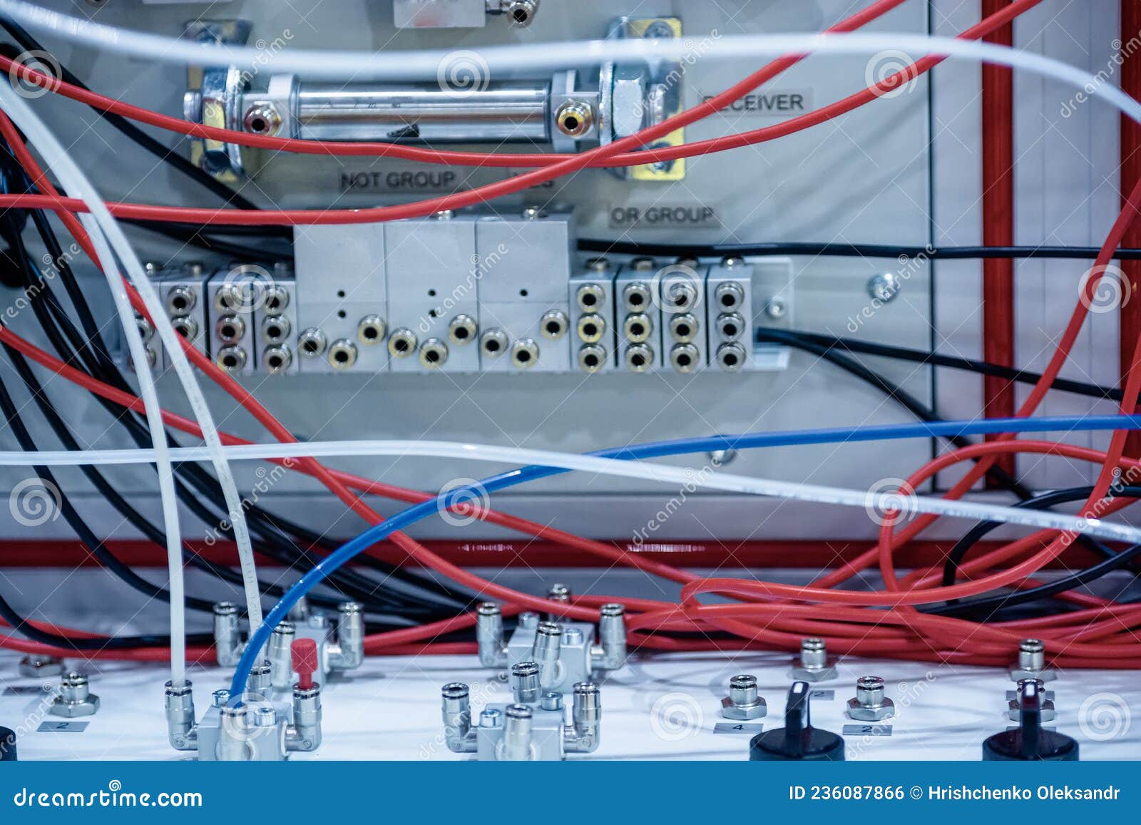 Distributors Whis Electrical And Pneumatic Control Royalty-Free Stock ...