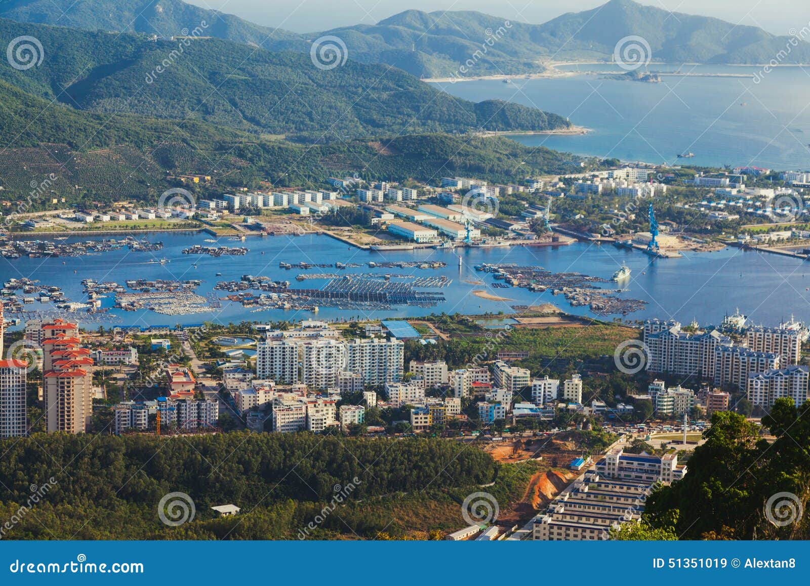 District city Sanya China stock image. Image of beach - 51351019