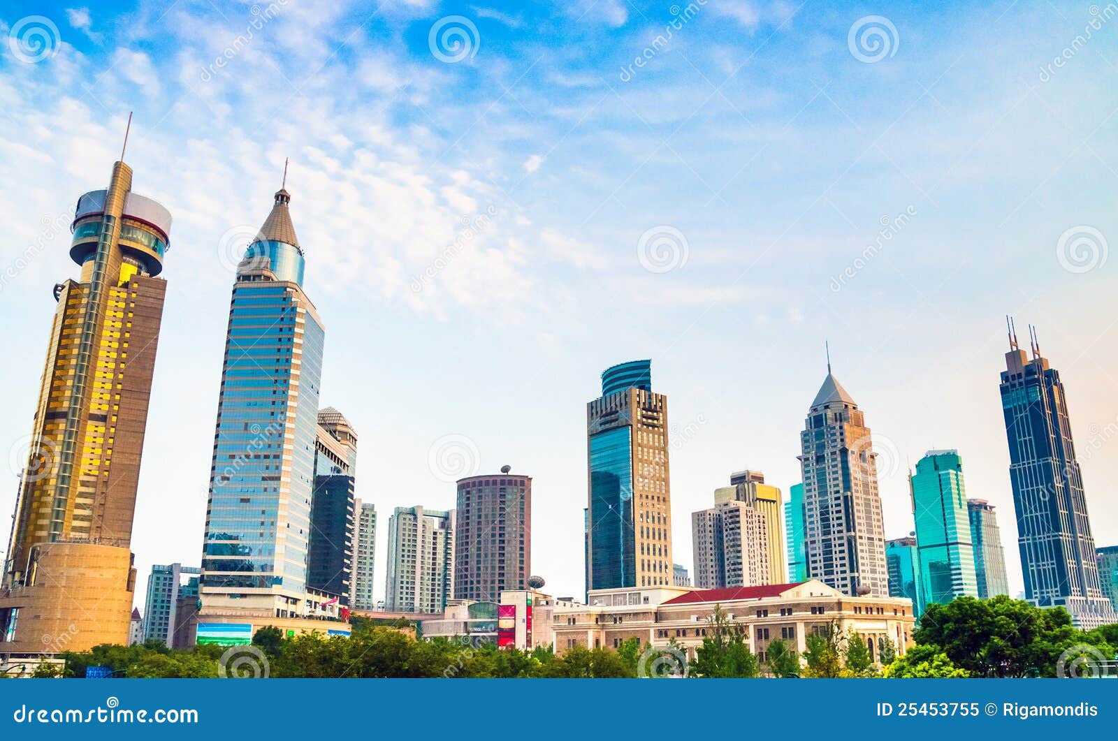 District Shanghai Downtown Skyscraper Royalty-Free Stock Photo ...