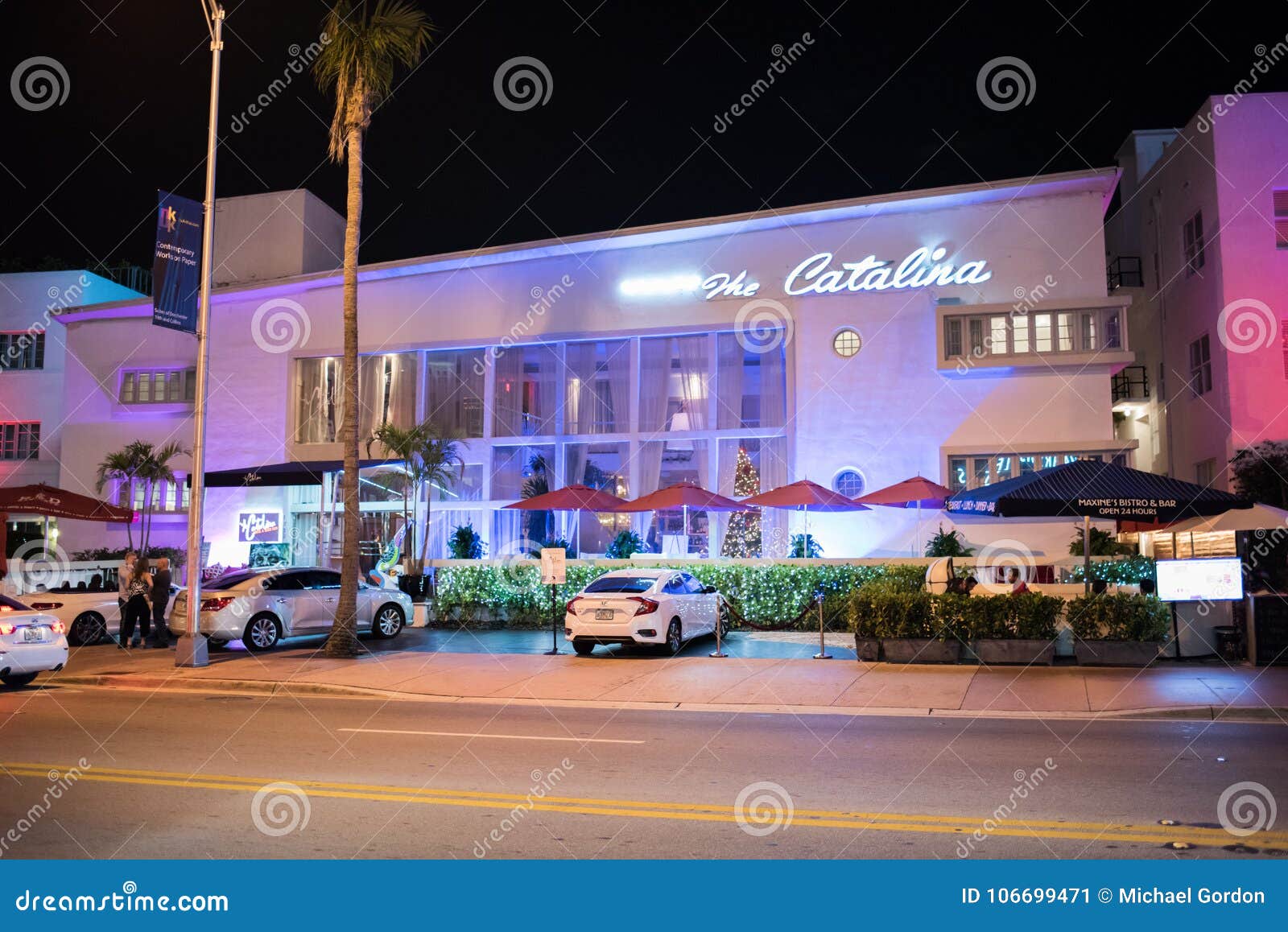 Distrito De Art Deco En Miami Beach Foto editorial - Imagen de ...