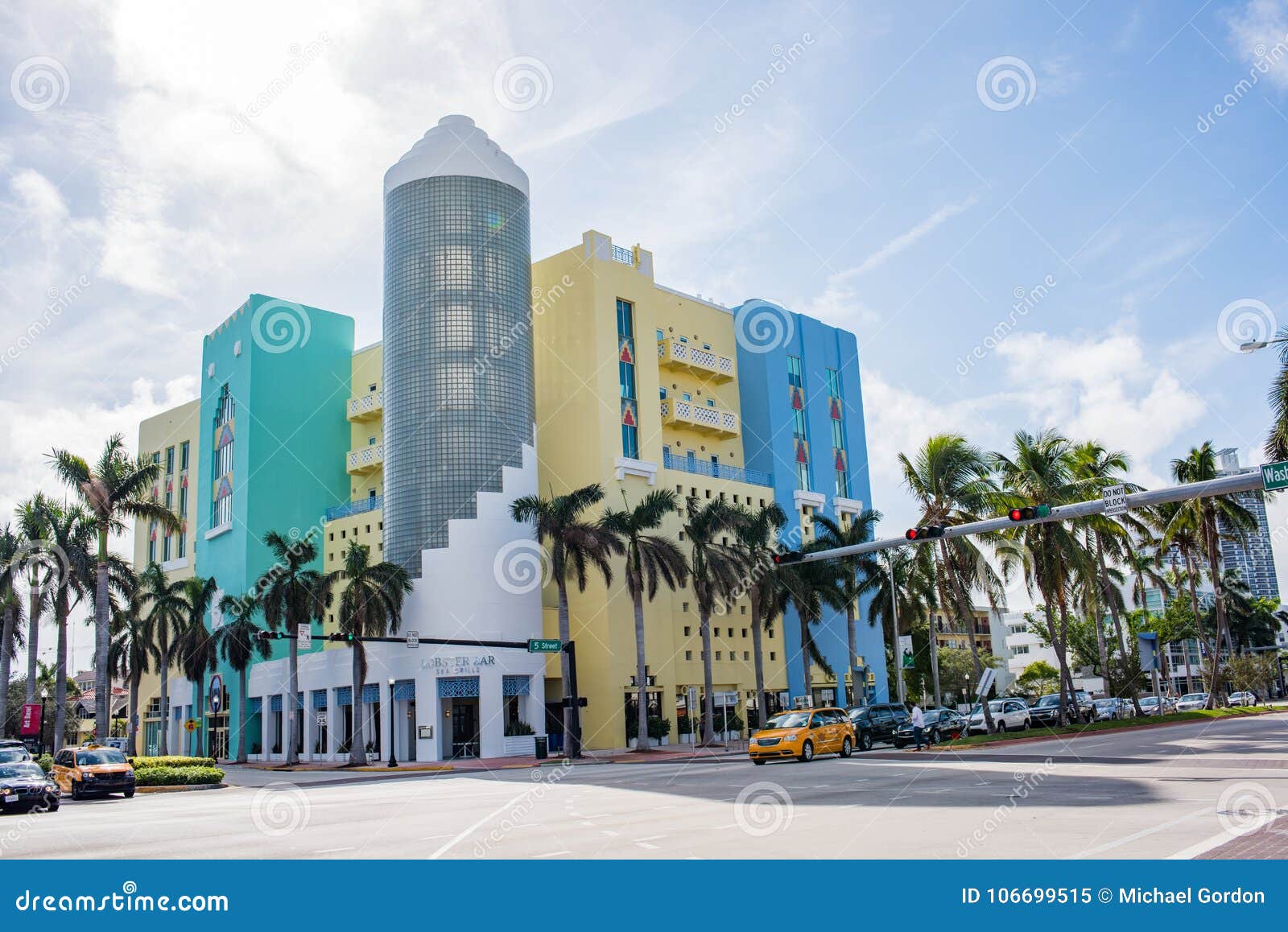 Distrito De Art Deco En Miami Beach Imagen editorial - Imagen de ...