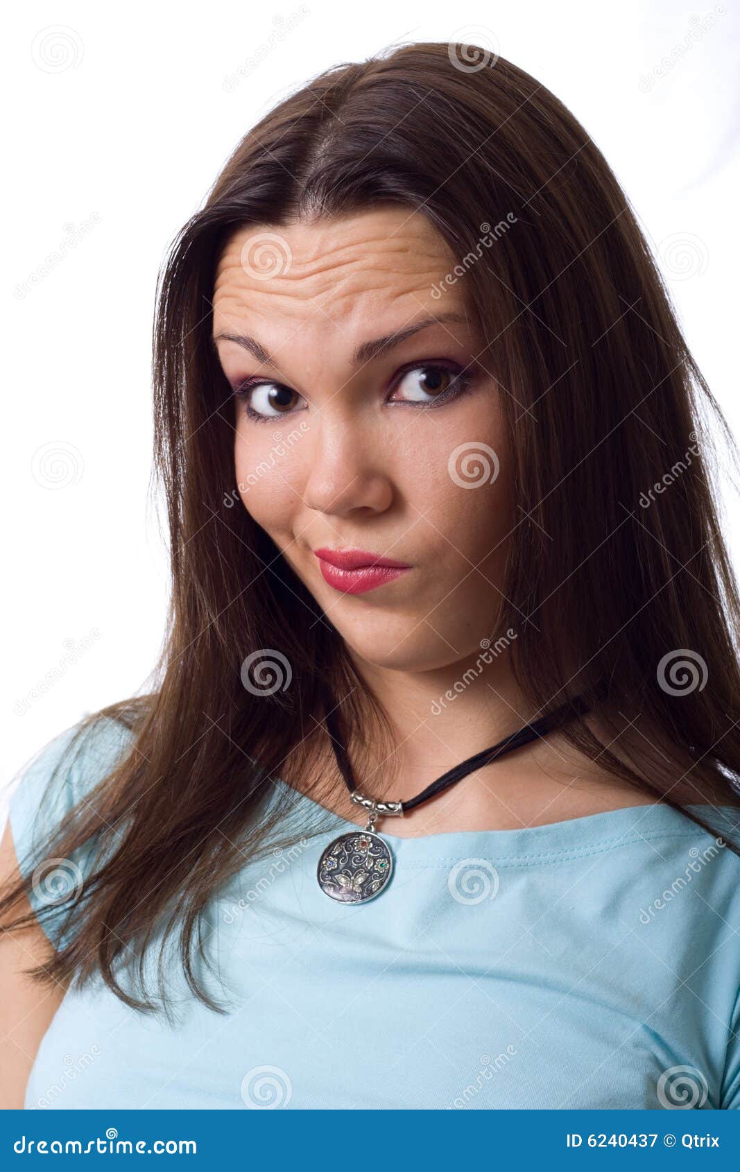 Distrust. stock image. Image of person, young, girl, portrait - 6240437