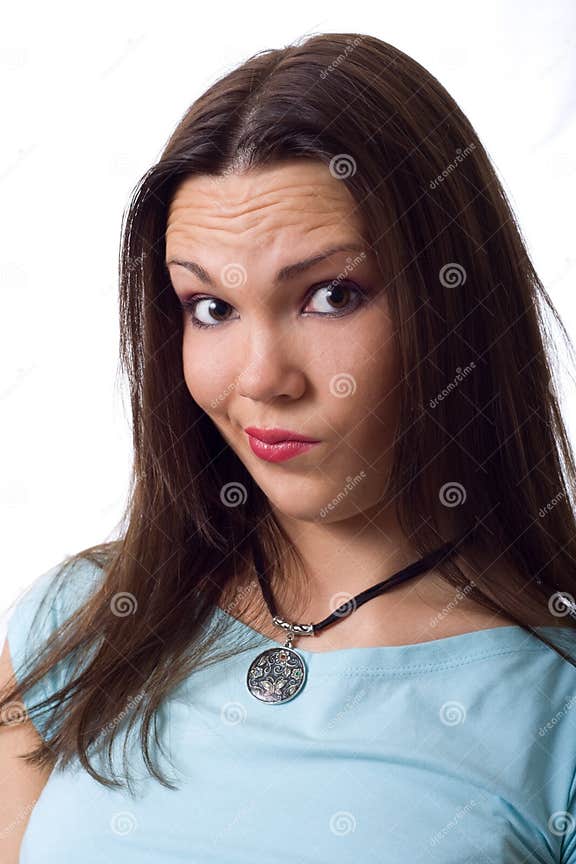 Distrust. stock image. Image of person, young, girl, portrait - 6240437