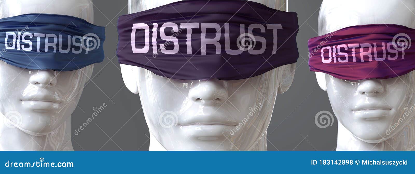 Distrust Can Blind Our Views and Limit Perspective - Pictured As Word ...
