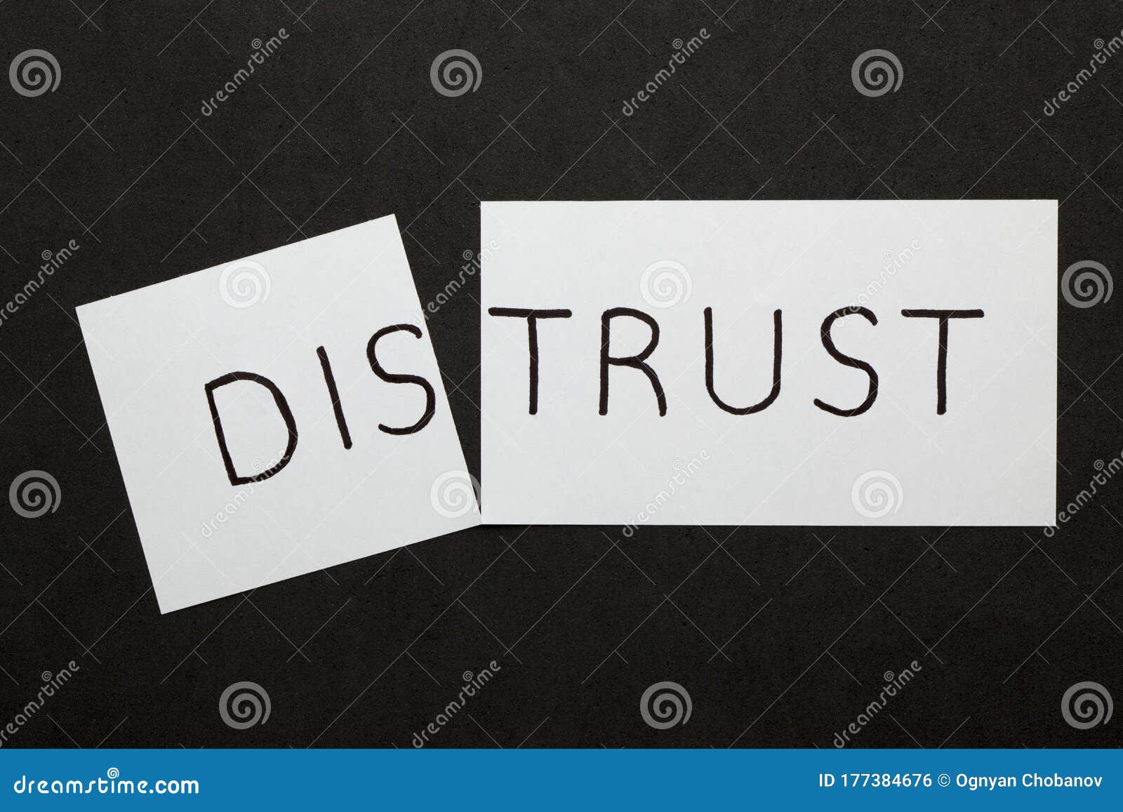 Distrust Transformed To Trust Stock Photo - Image of partnership ...