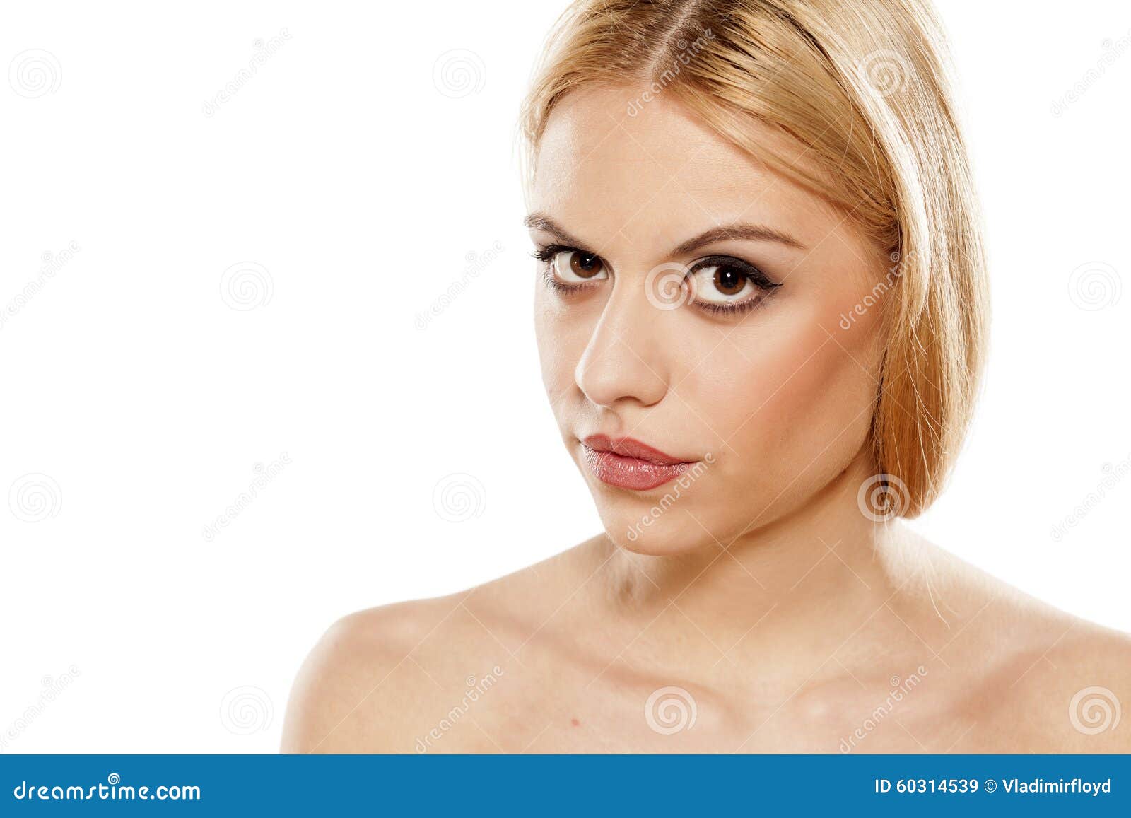 Distrustful gesture stock image. Image of young, face - 60314539