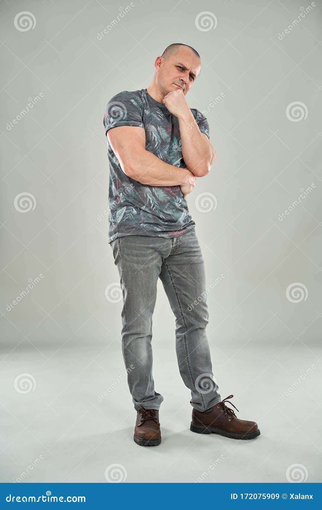 Distrustful Man Looking at the Camera Stock Image - Image of cool ...