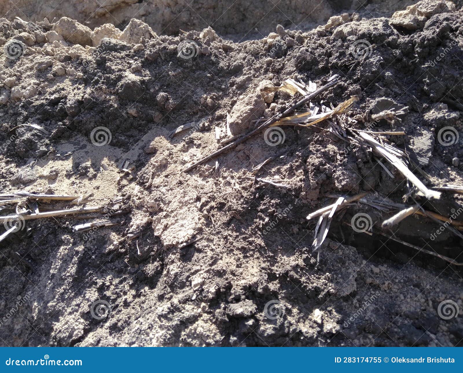 Disturbed Ground. Soil Texture Stock Image - Image of terrain, erosion ...