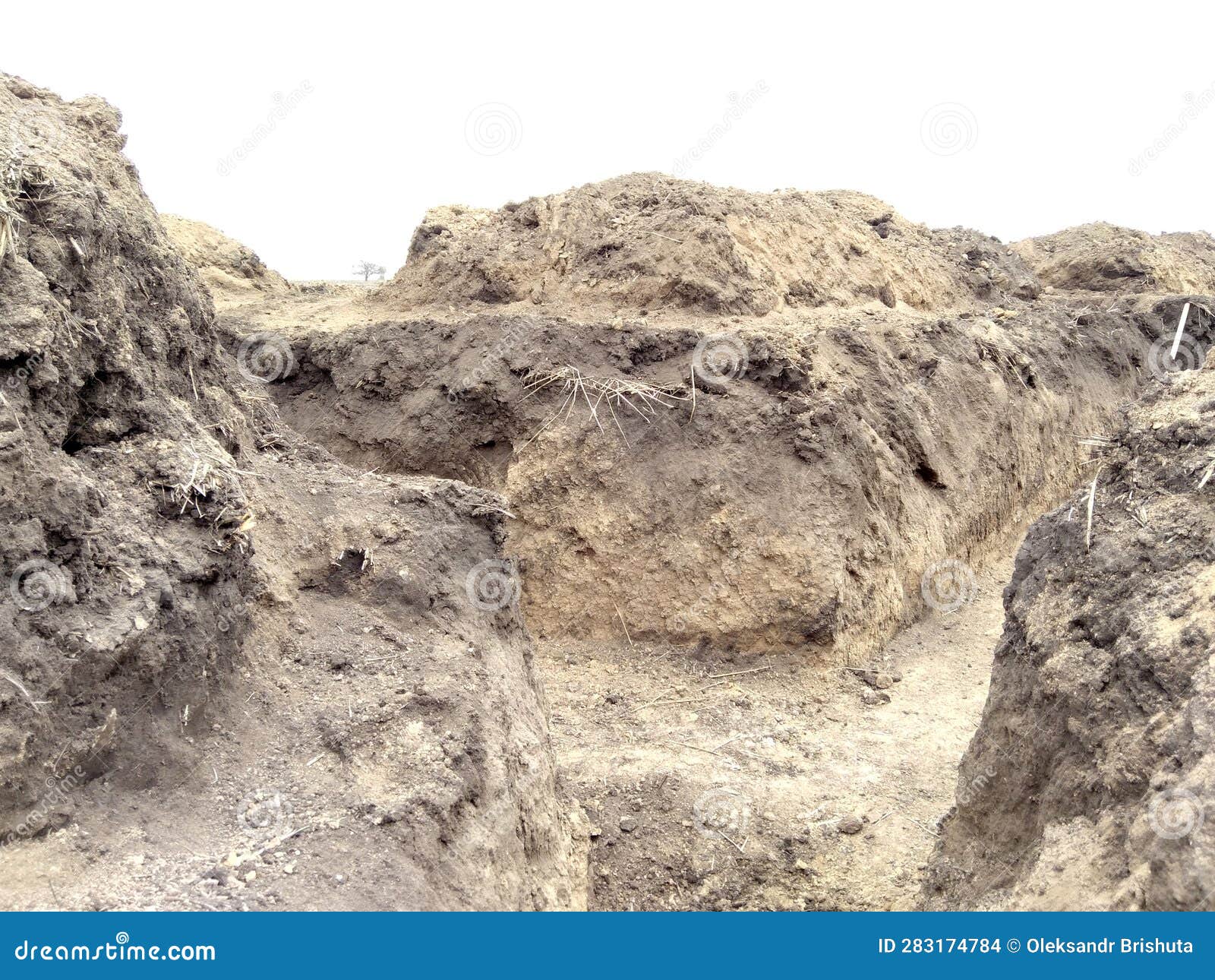 Disturbed Ground. Soil Texture Stock Photo - Image of ground, trench ...