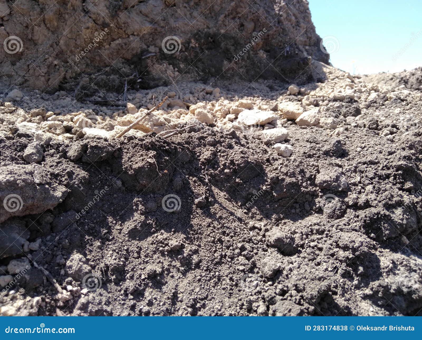 Disturbed Ground. Soil Texture Stock Photo - Image of rural ...
