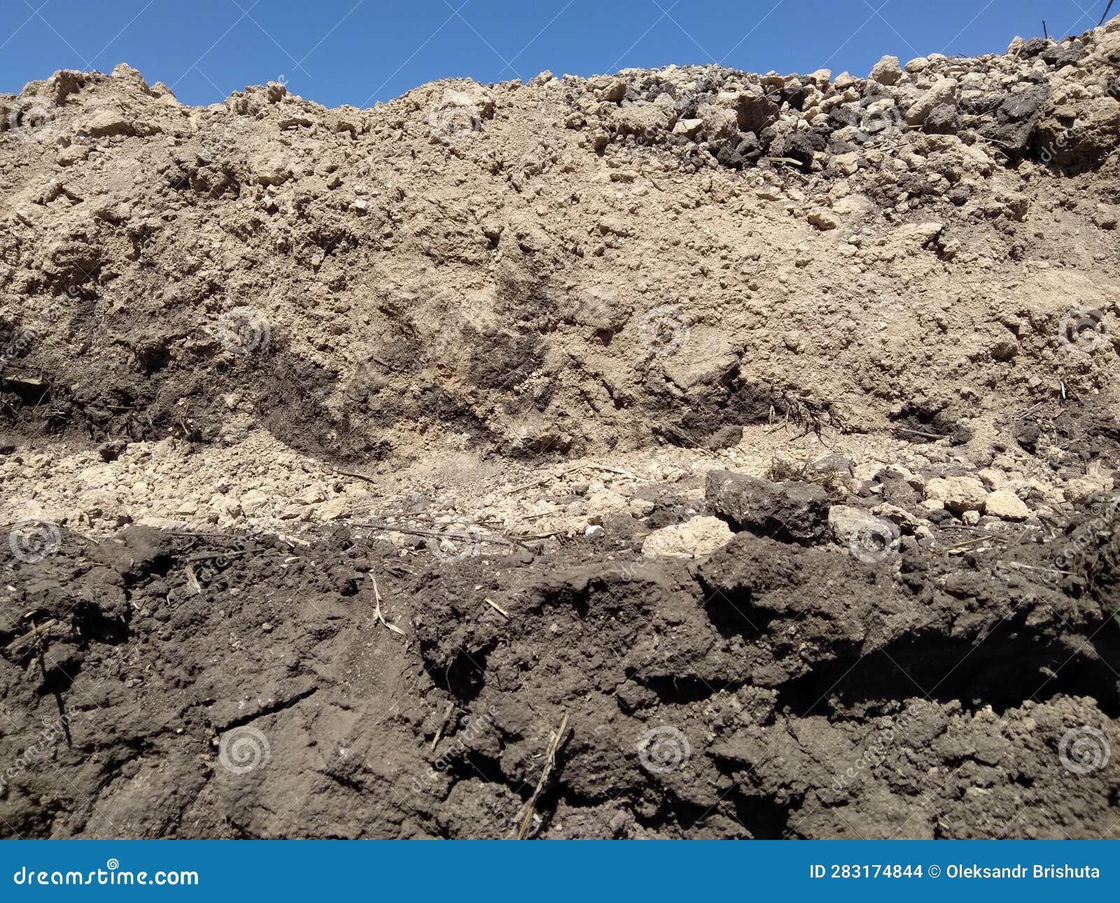 Disturbed Ground. Soil Texture Stock Photo - Image of soil, dirt: 283174844