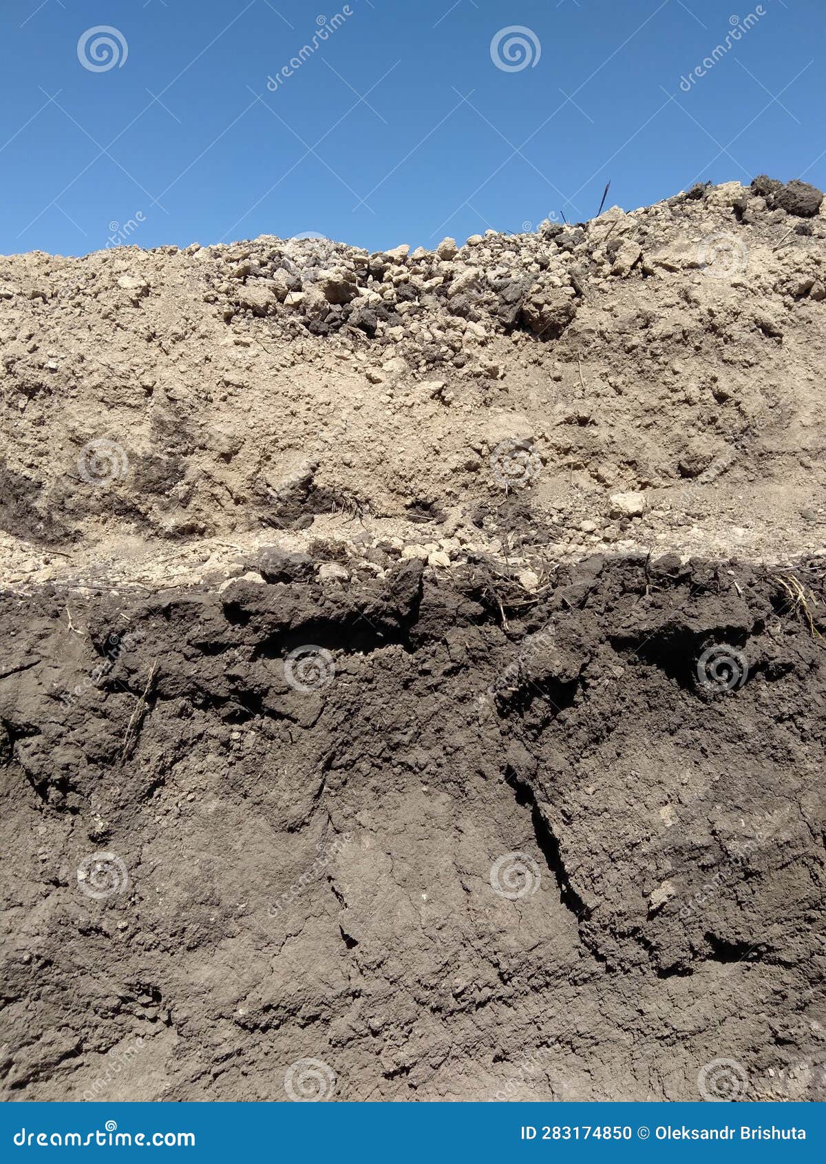 Disturbed Ground. Soil Texture Stock Photo - Image of degrade ...