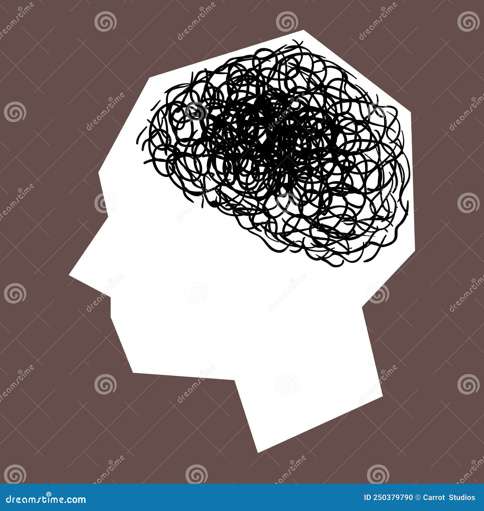 Disturbed Mind Clip Art Stock Photo | CartoonDealer.com #250379790