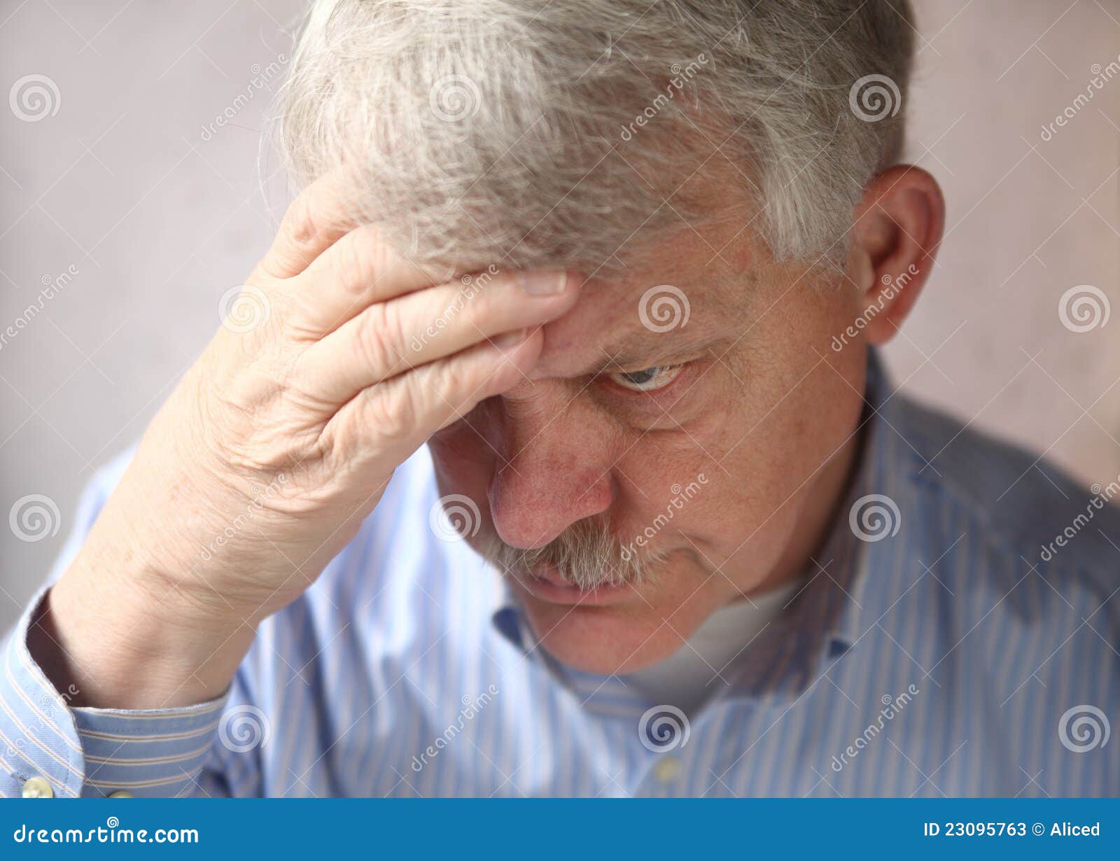 Disturbed and Suspicious Man Stock Image - Image of uncooperative ...