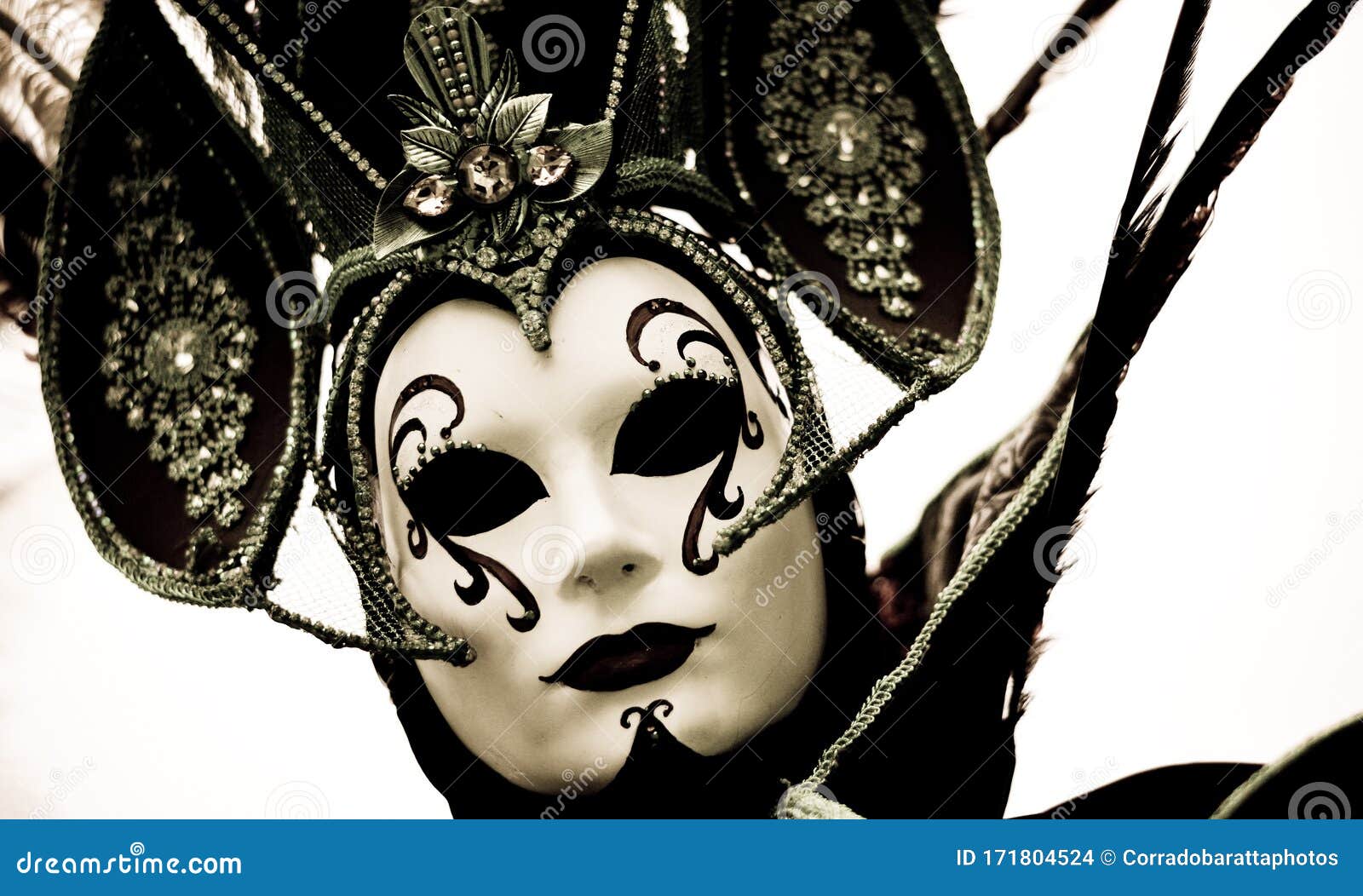 A Disturbing and Expressionless Mask Stock Photo - Image of ancient ...