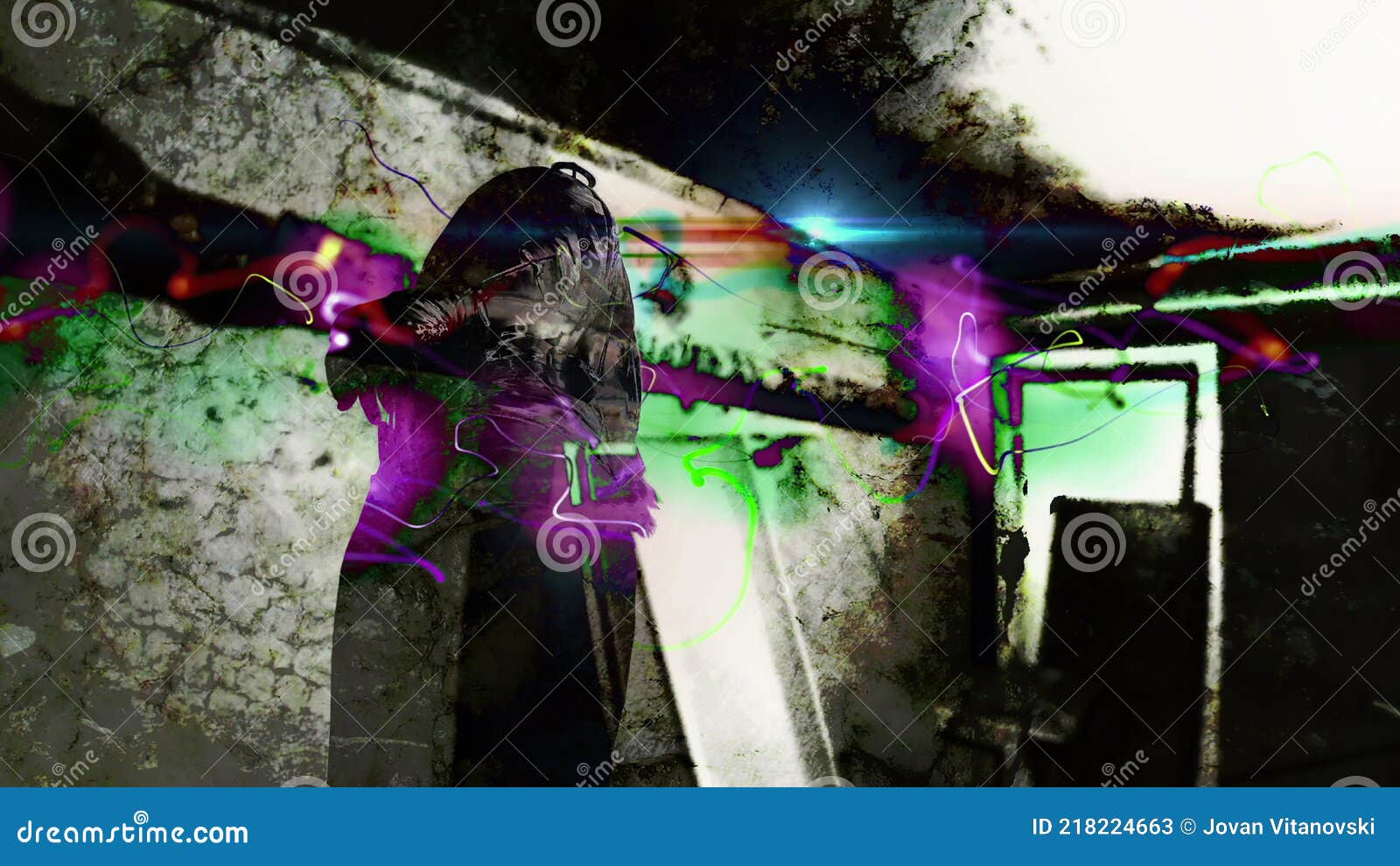 Disturbing Horror Background Stock Illustration - Illustration of ...