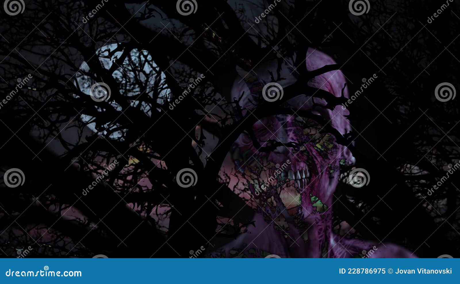 Disturbing Horror Background Stock Illustration - Illustration of ...