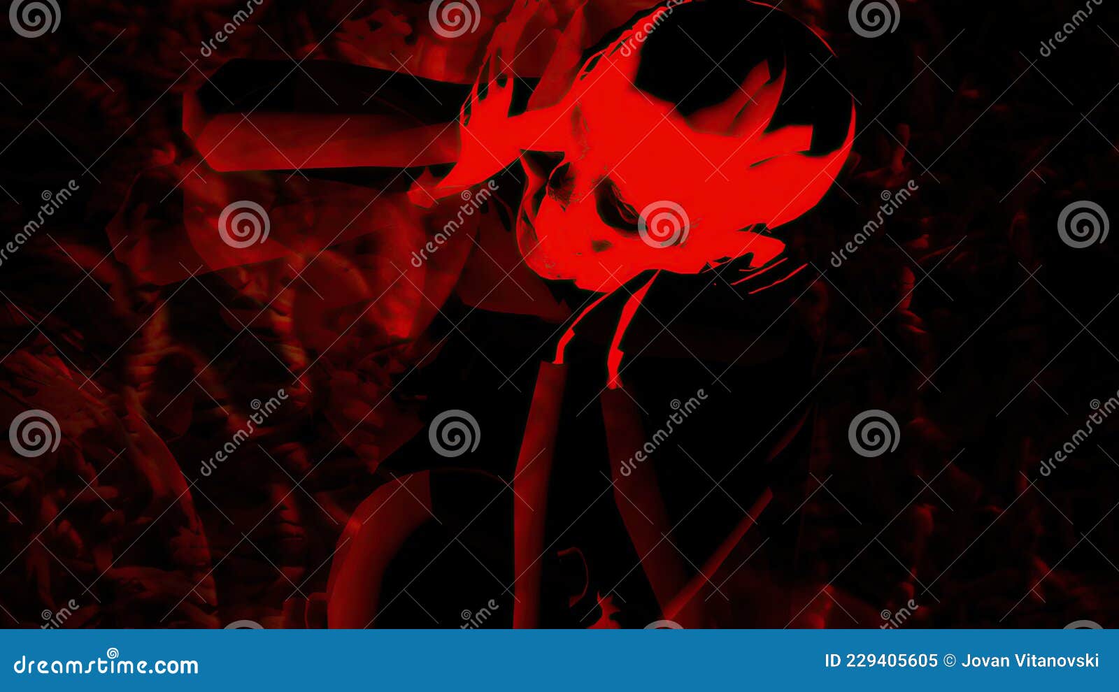 Disturbing Horror Background Stock Illustration - Illustration of ...